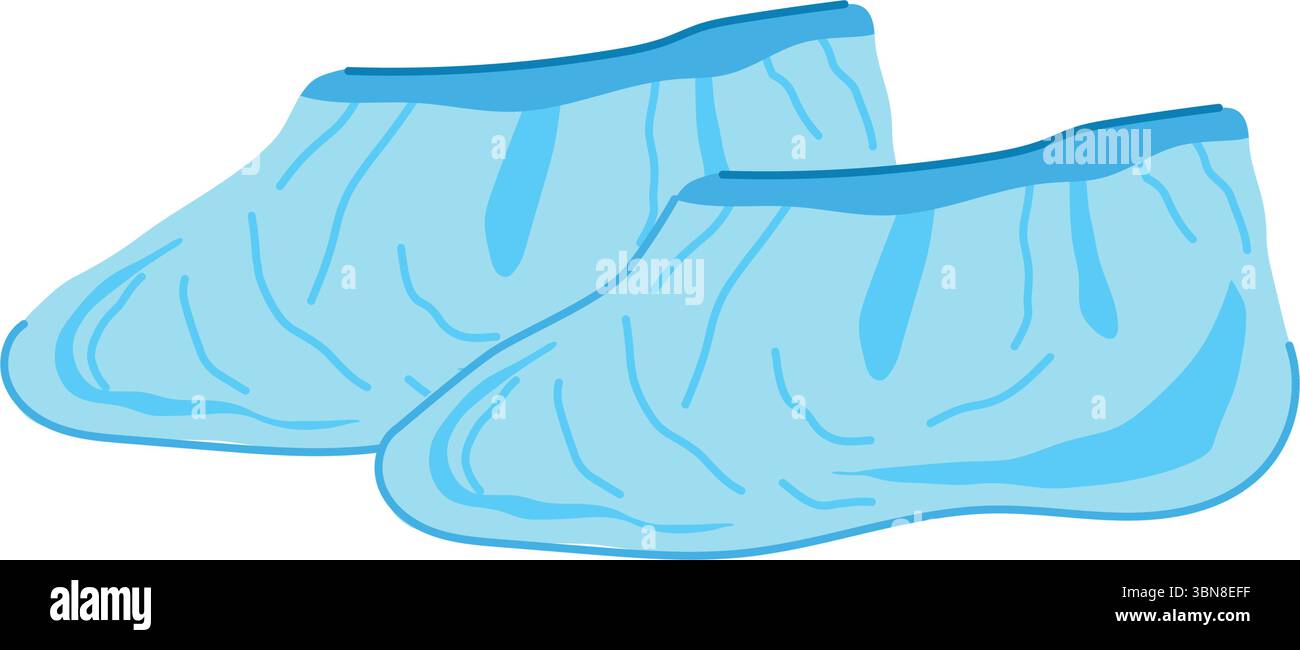 reusable disposable shoe covers cartoon vector illustration Stock ...