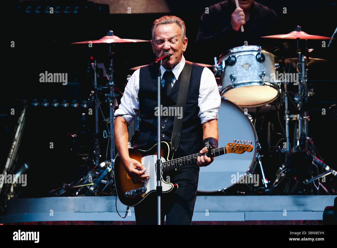 Bruce Springsteen and The E Street Band perform in concert during the ...