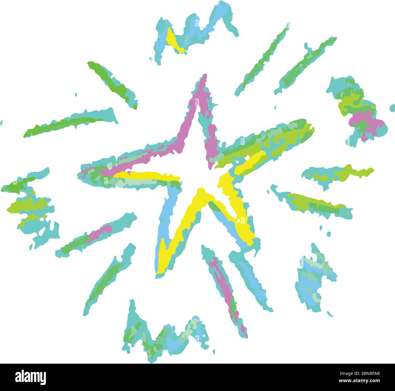 Childrens drawing in chalk Cut Out Stock Images & Pictures - Alamy