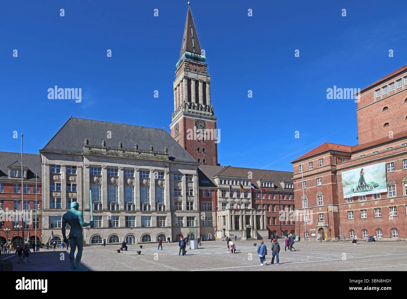 Town Hall and Opera House, Kiel Stock Photo - Alamy