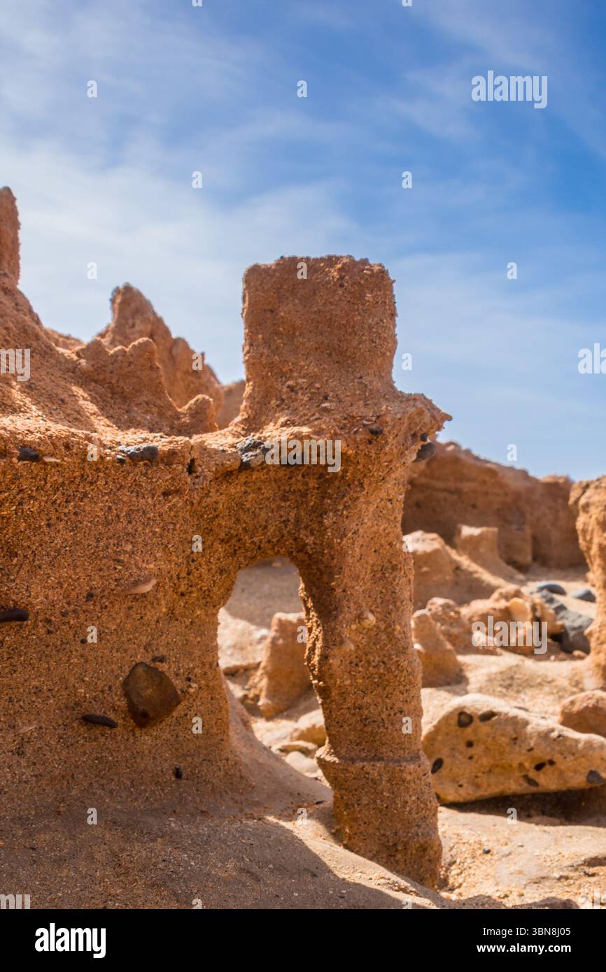 Wind-Carved Rock Formations on Sal Island, Cape Verde Stock Photo - Alamy