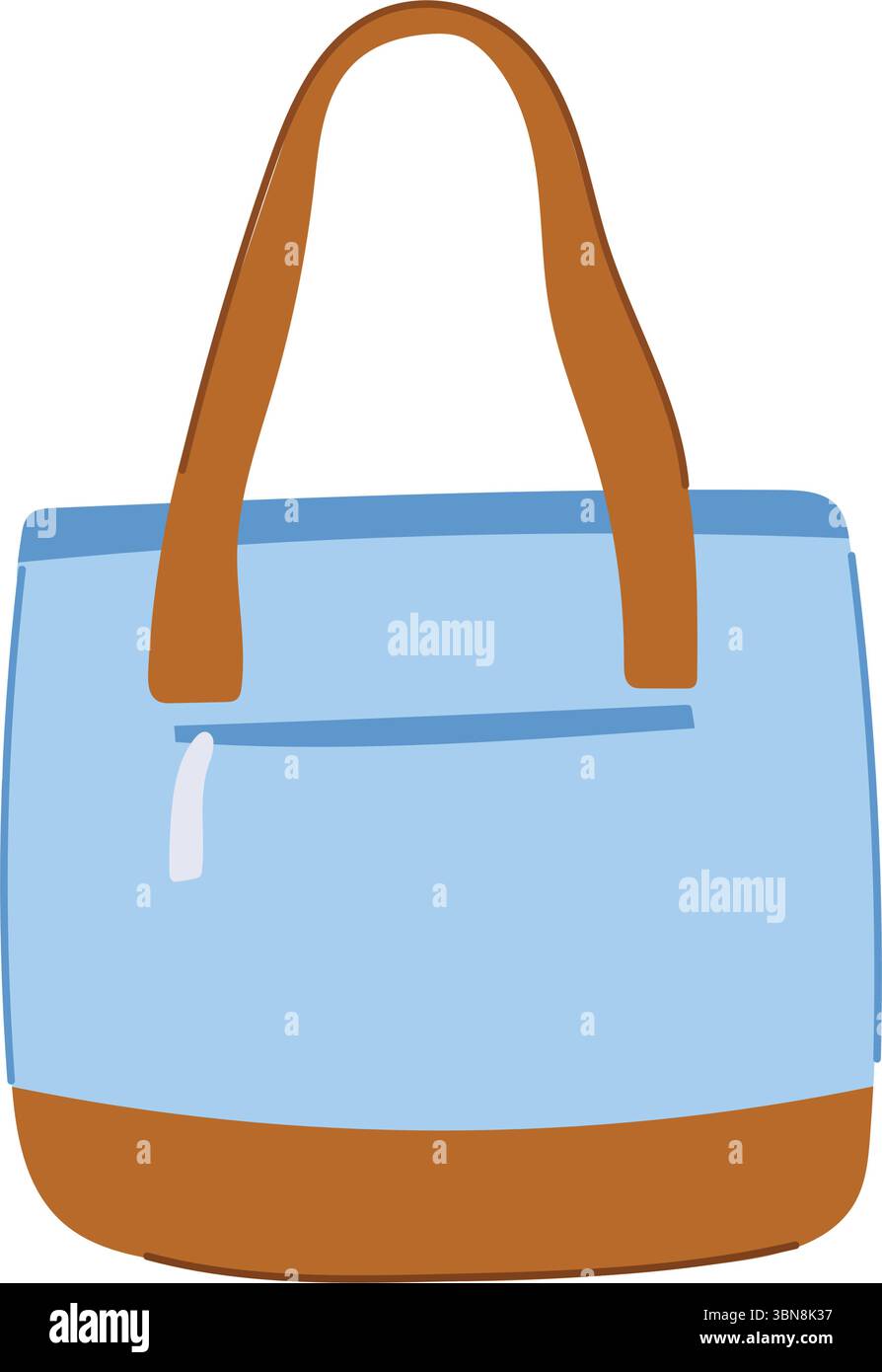 foldable fabric grocery bag cartoon vector illustration Stock Vector ...