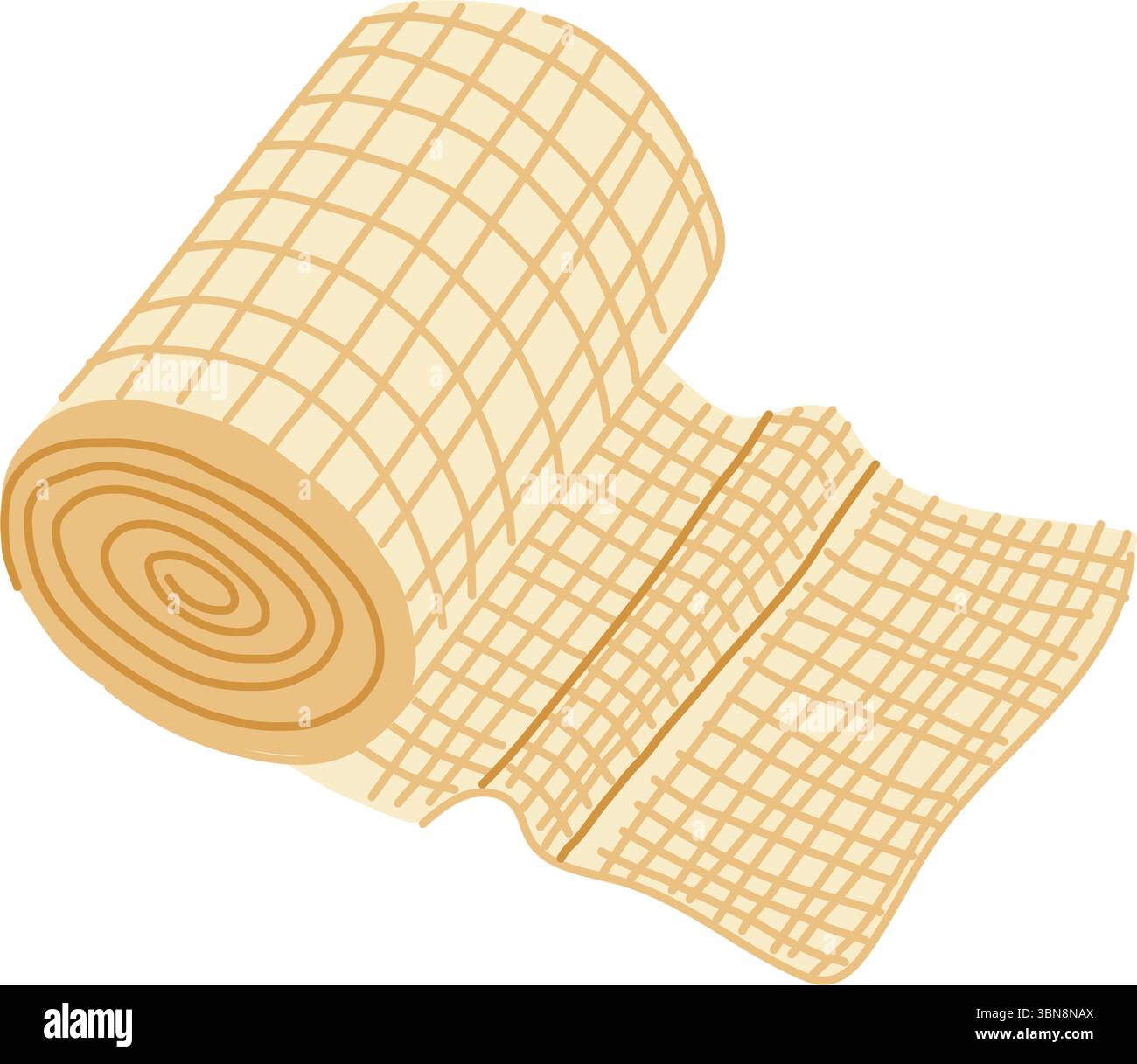 dressing gauze roll cartoon vector illustration Stock Vector Image ...