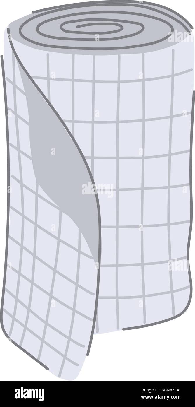 healthcare gauze roll cartoon vector illustration Stock Vector Image ...