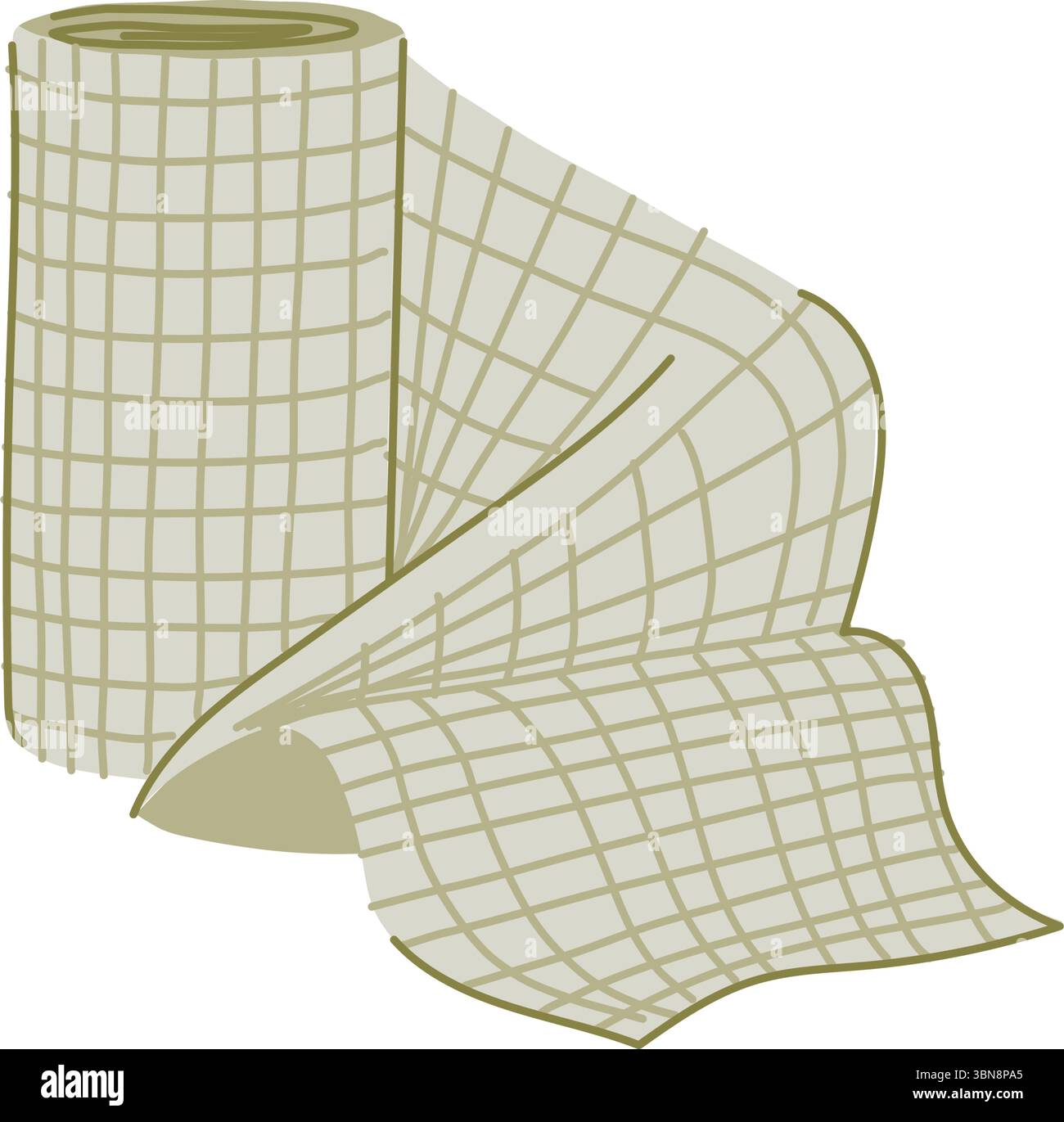 wound gauze roll cartoon vector illustration Stock Vector Image & Art ...