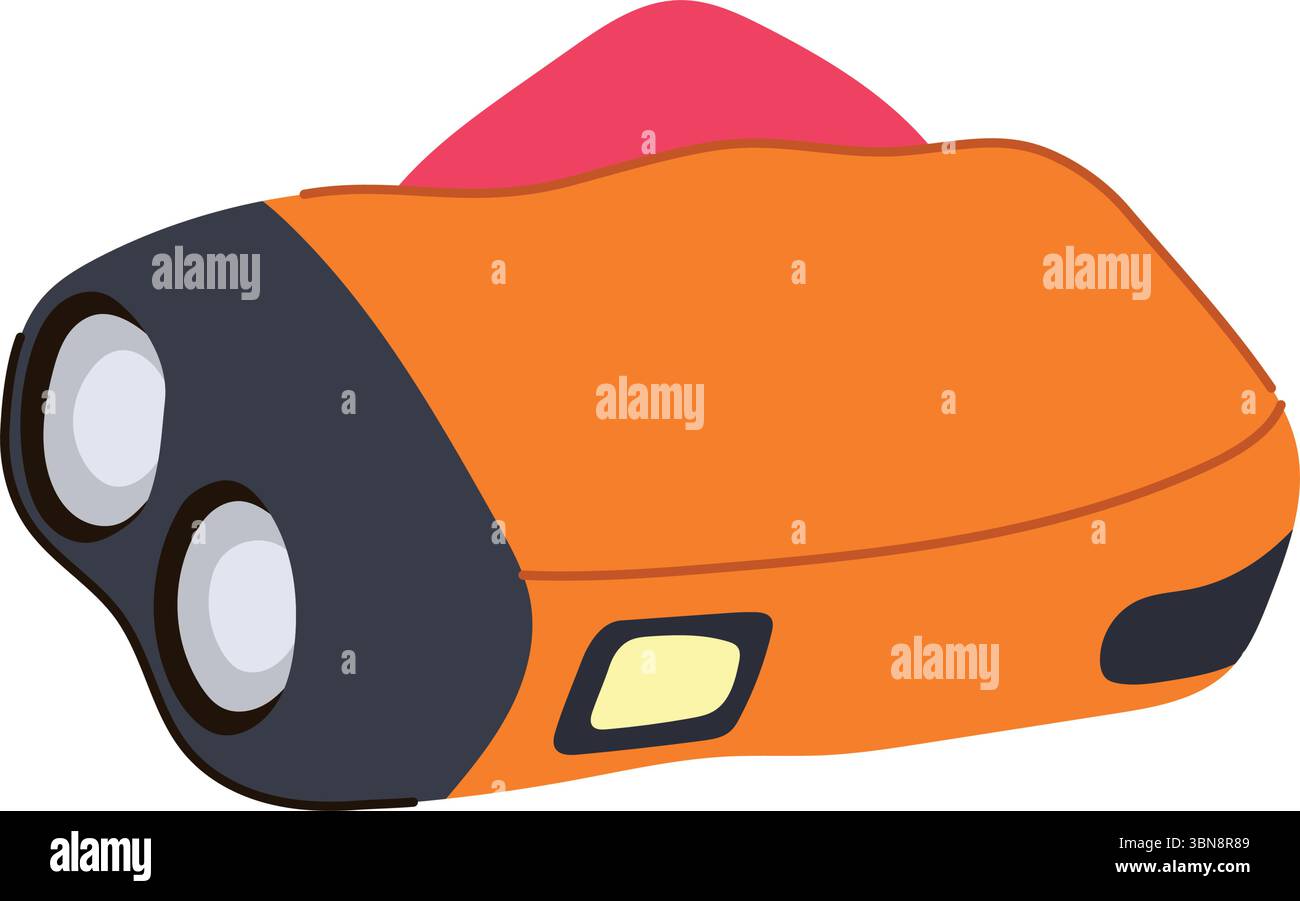 outdoor hand crank flashlight cartoon vector illustration Stock Vector ...