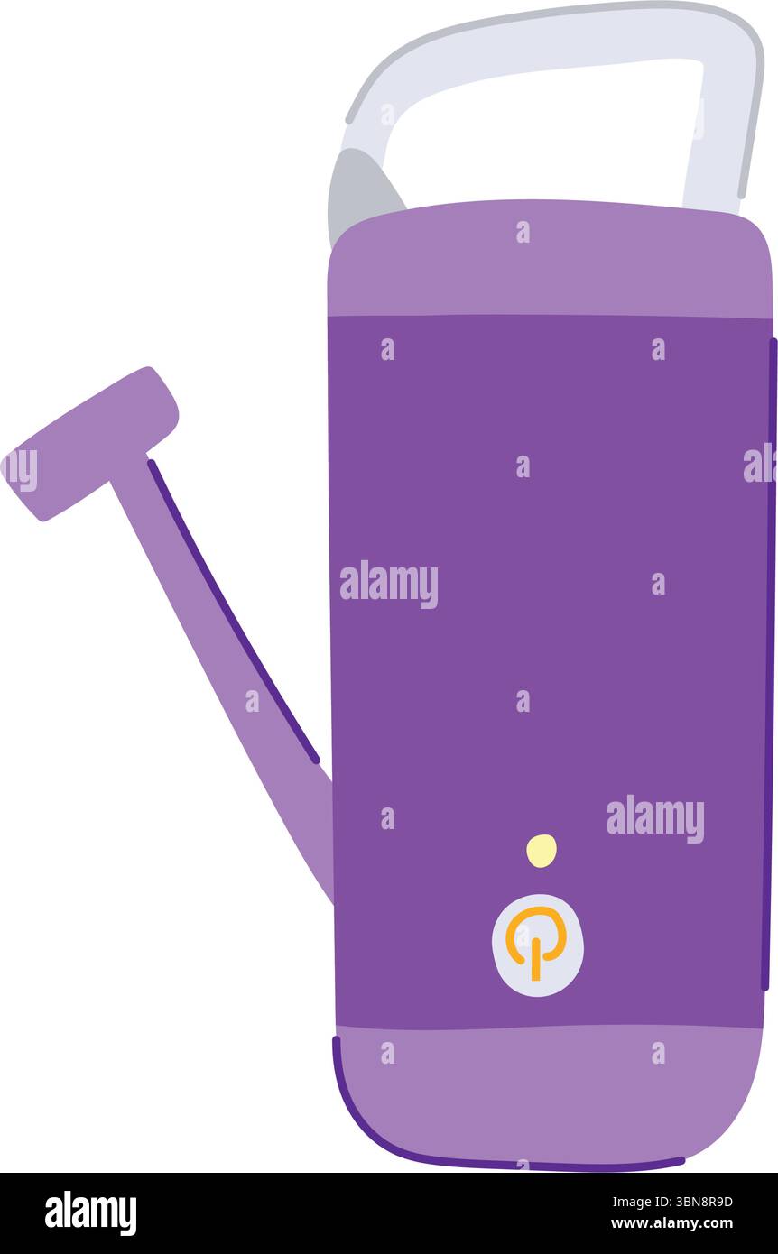 power hand crank flashlight cartoon vector illustration Stock Vector ...