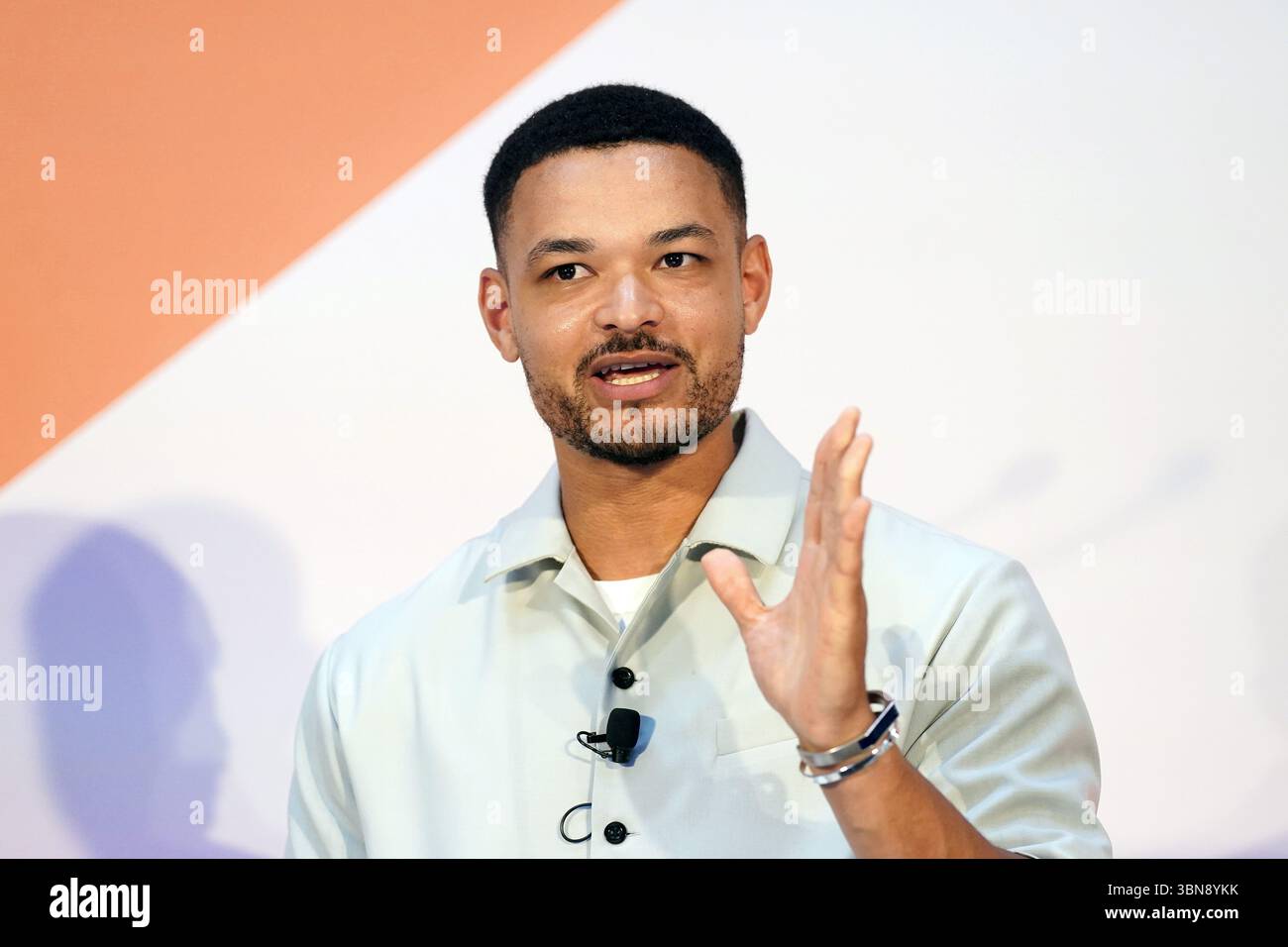 Steven Bartlett, Homewards Advocate, speaks during a two-year ...