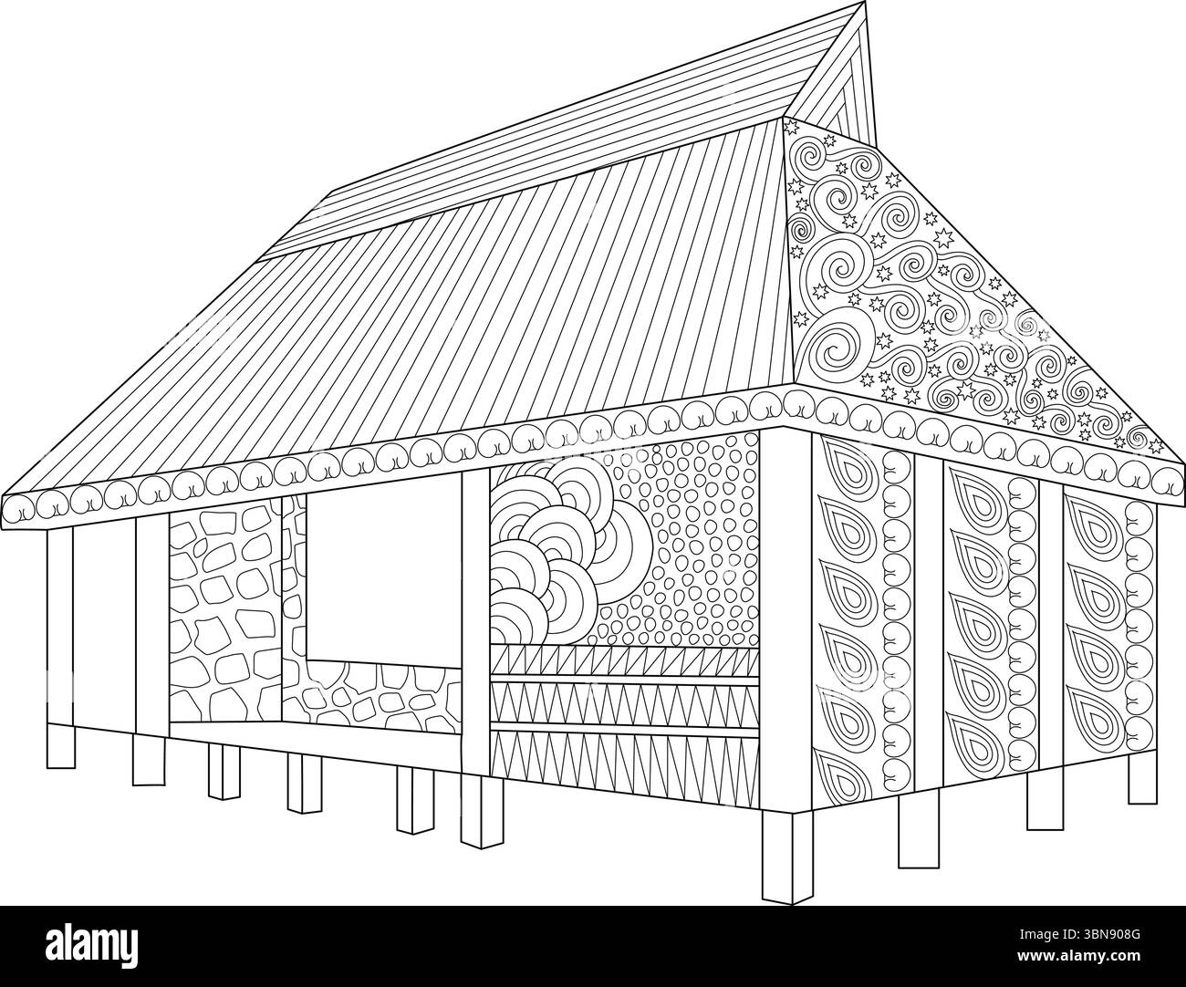 Elevated dwelling Stock Vector Images - Alamy