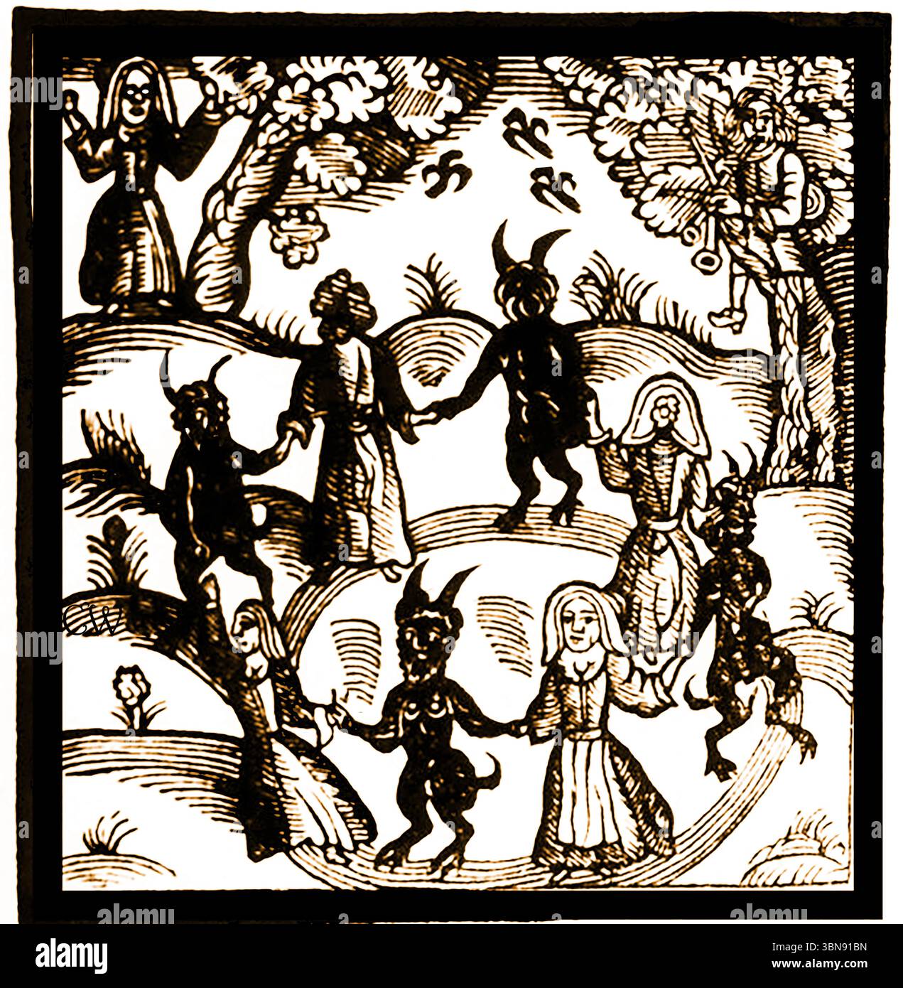 Dark Arts and witchcraft in the 1600s - A coven dancing with devils ...
