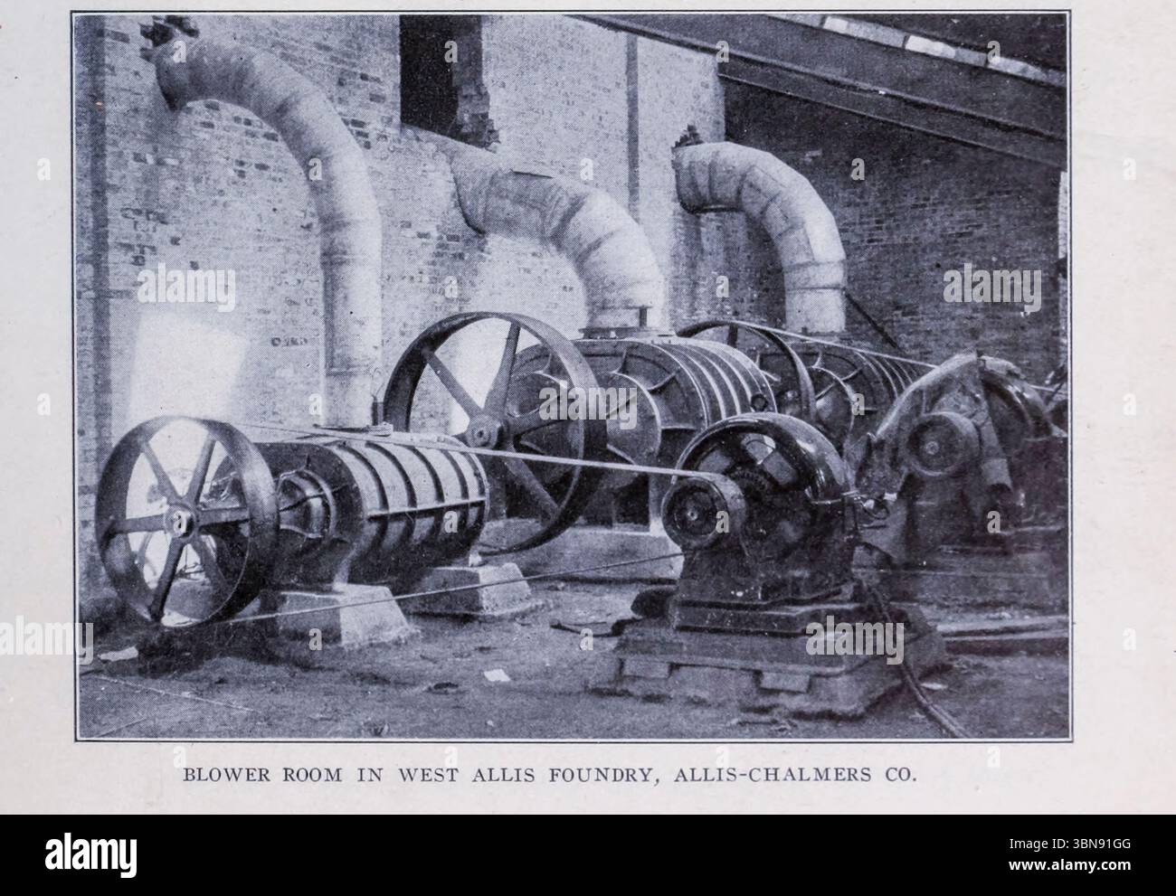 BLOWER ROOM IN WEST ALLIS FOUNDRY, ALLIS-CHALMERS CO. from the Article ...