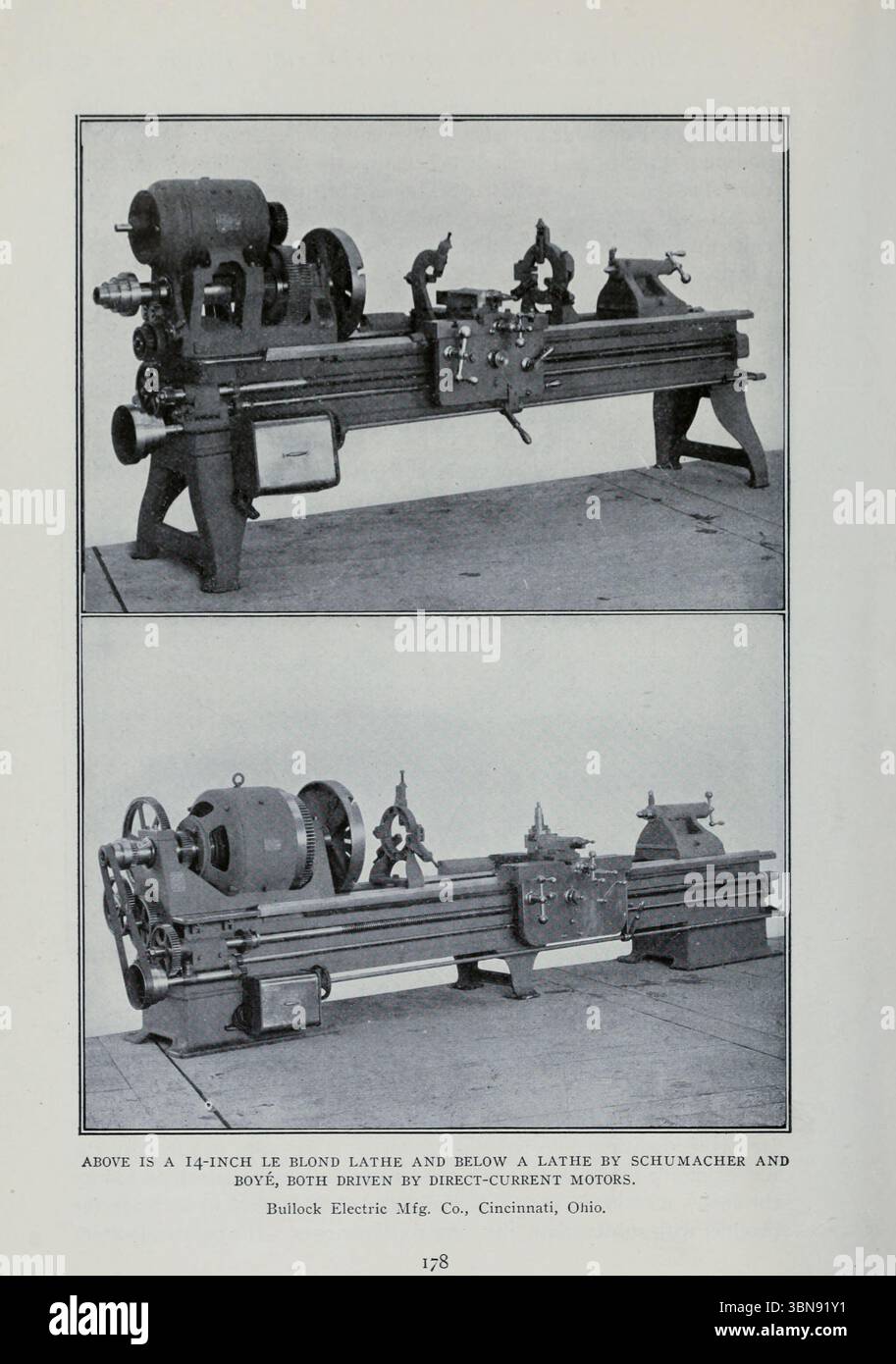 ABOVE IS A 14-INCH LE BLOND LATHE AND BELOW A LATHE BY SCHUMACHER AND ...
