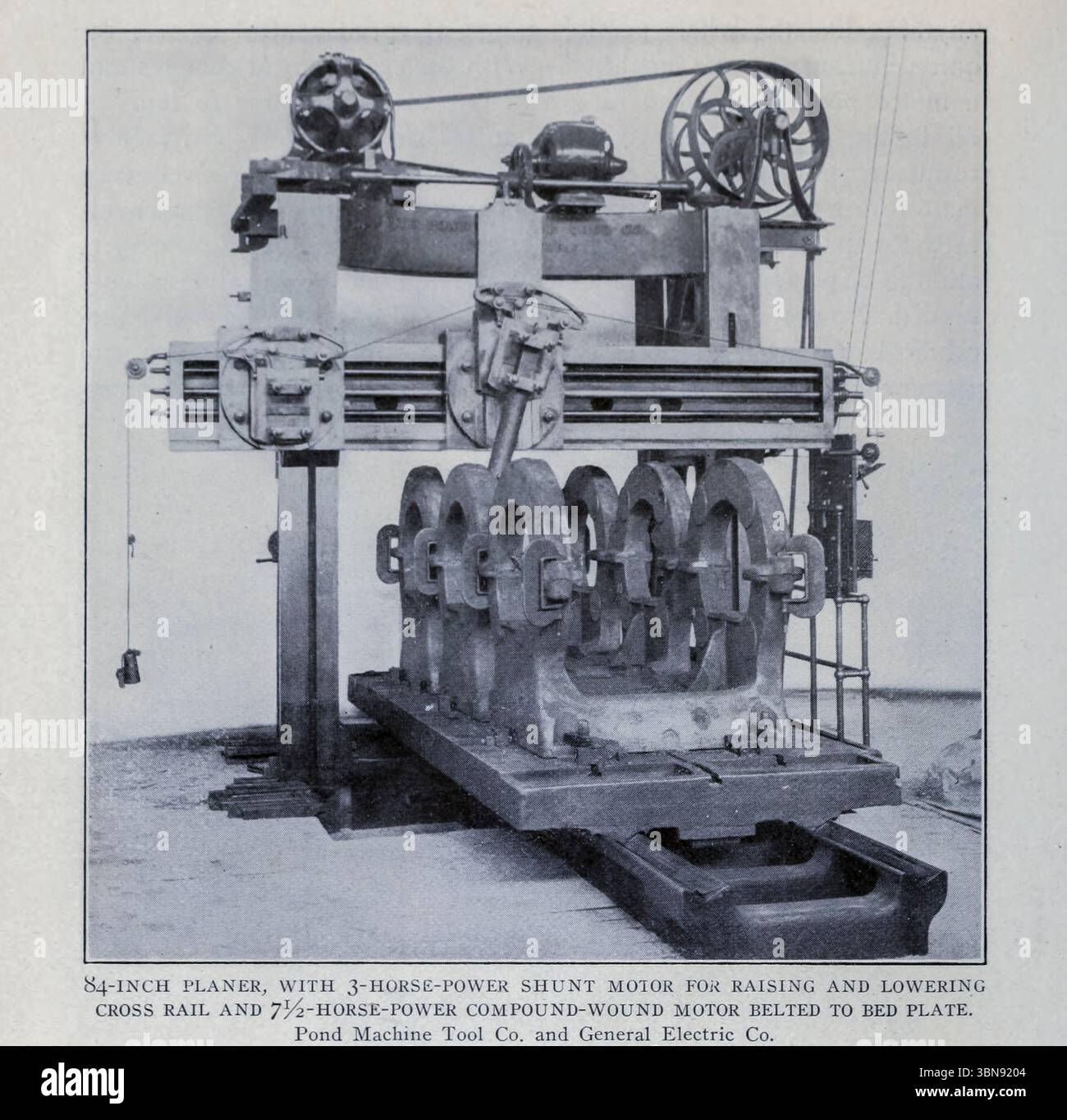 84-INCH PLANER, WITH 3-HORSE-POWER SHUNT MOTOR FOR RAISING AND LOWERING ...