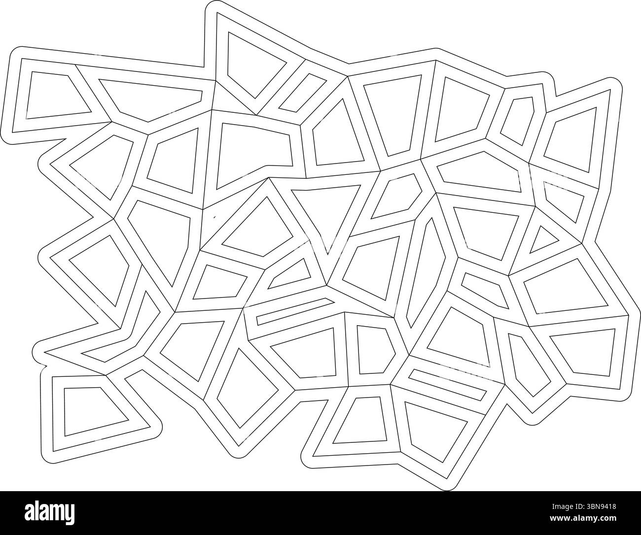 Interconnecting shapes Stock Vector Images - Alamy