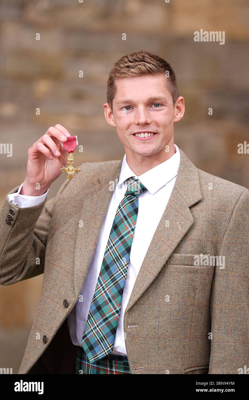 Duncan Scott after being made an OBE (Officer of the Order of the ...