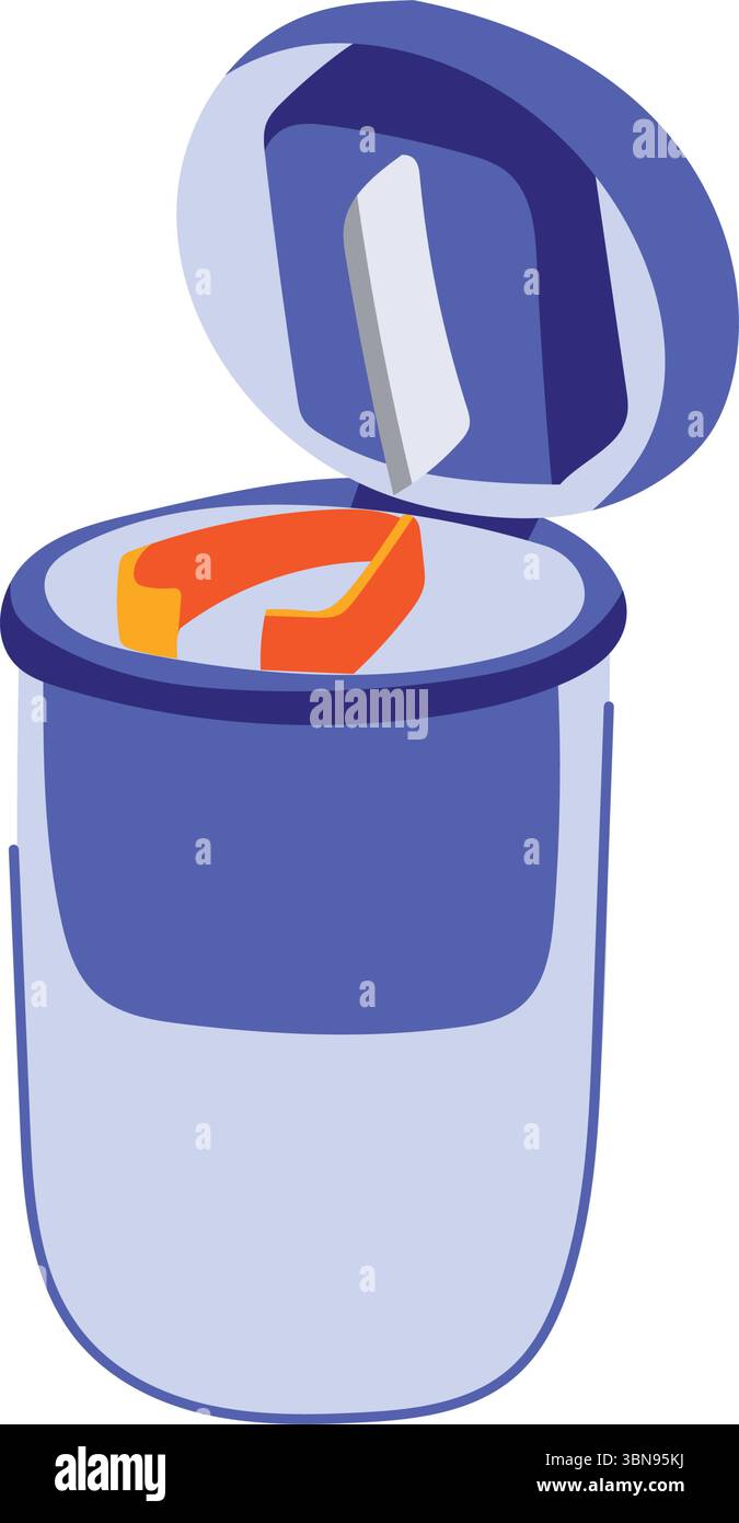 tablet pill cutter cartoon vector illustration Stock Vector Image & Art ...