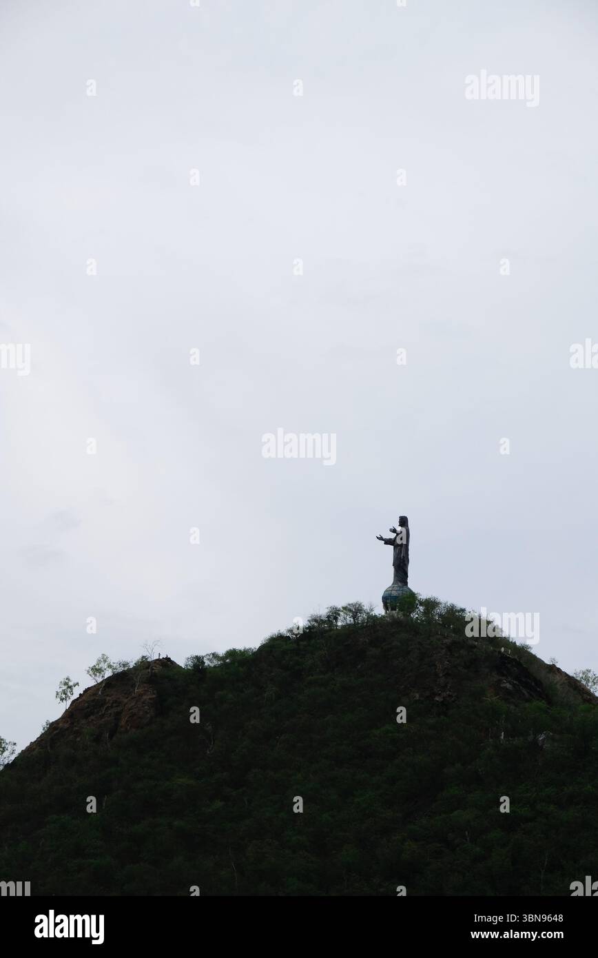 Cristo Rei of Dili Statue on the top of the hill, Timor Leste Stock ...