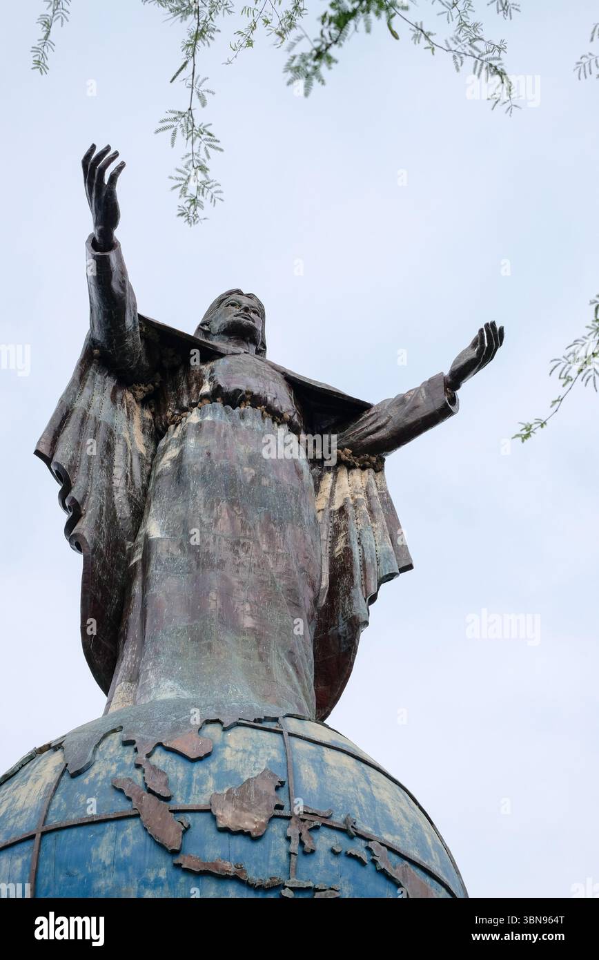 Cristo Rei of Dili Statue on the top of the hill, Timor Leste Stock ...