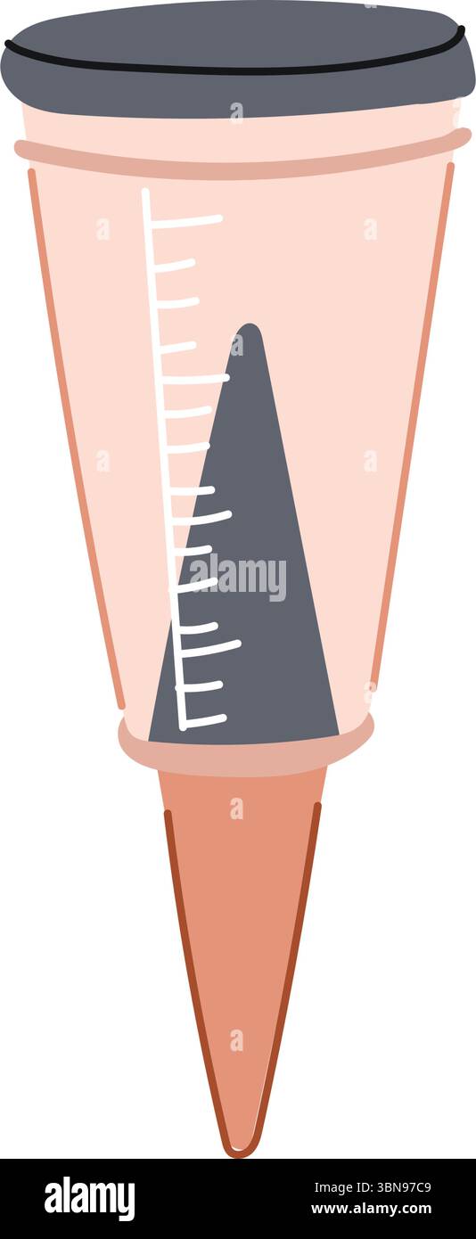 data rain gauge cartoon vector illustration Stock Vector Image & Art ...