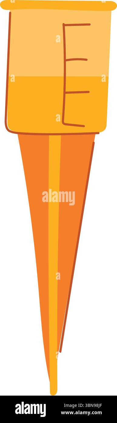 calibration rain gauge cartoon vector illustration Stock Vector Image ...