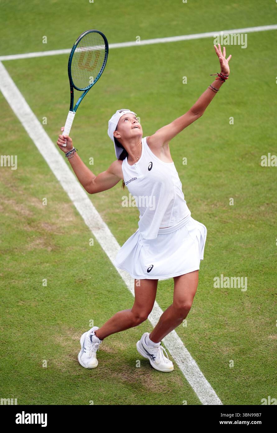 Emiliana Arango during her match against Daria Kasatkina on day two of ...