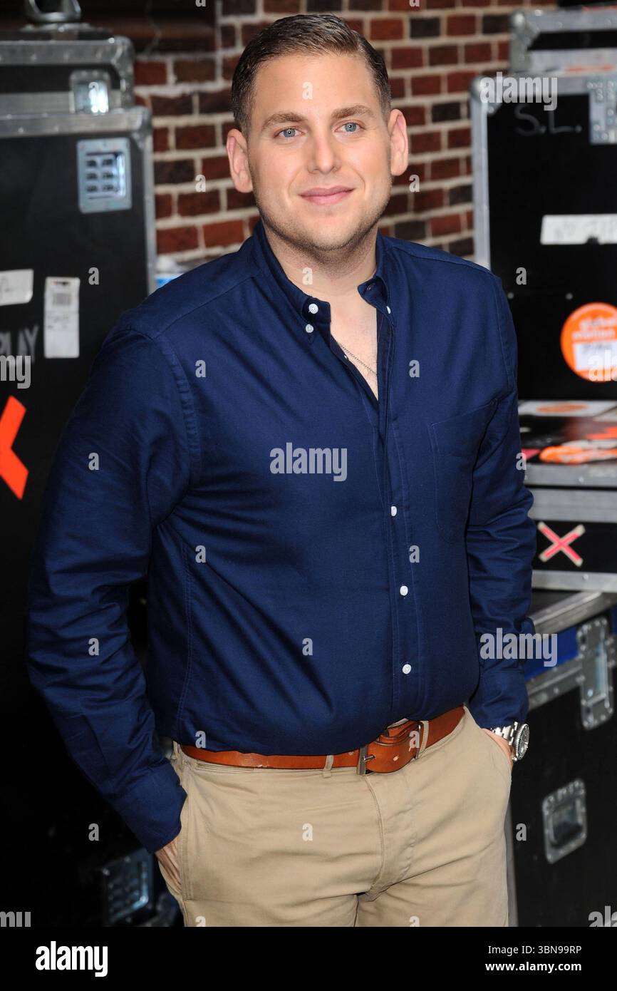 Jonah hill late show david hi-res stock photography and images - Alamy