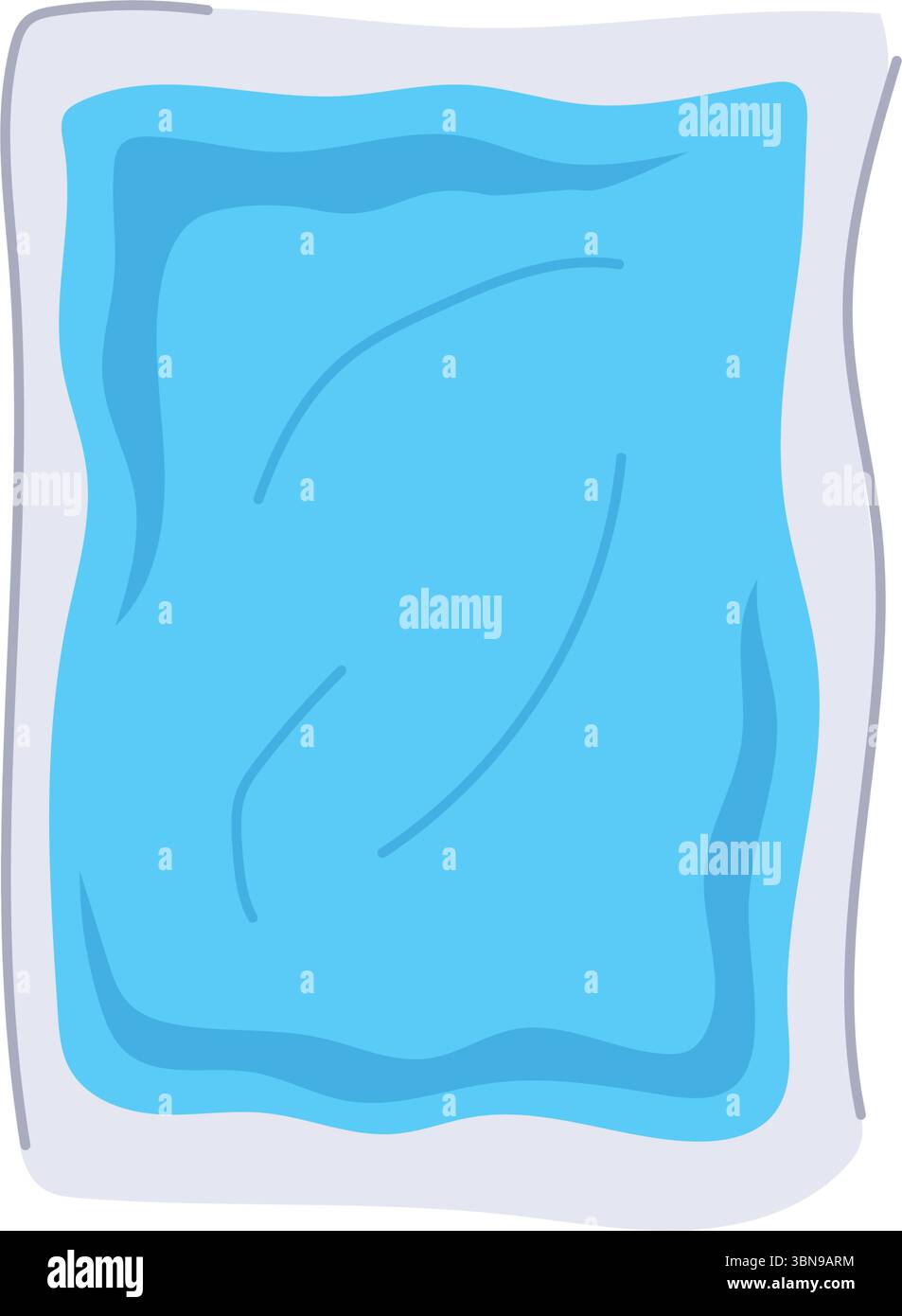 flexible reusable hot cold gel pack cartoon vector illustration Stock ...