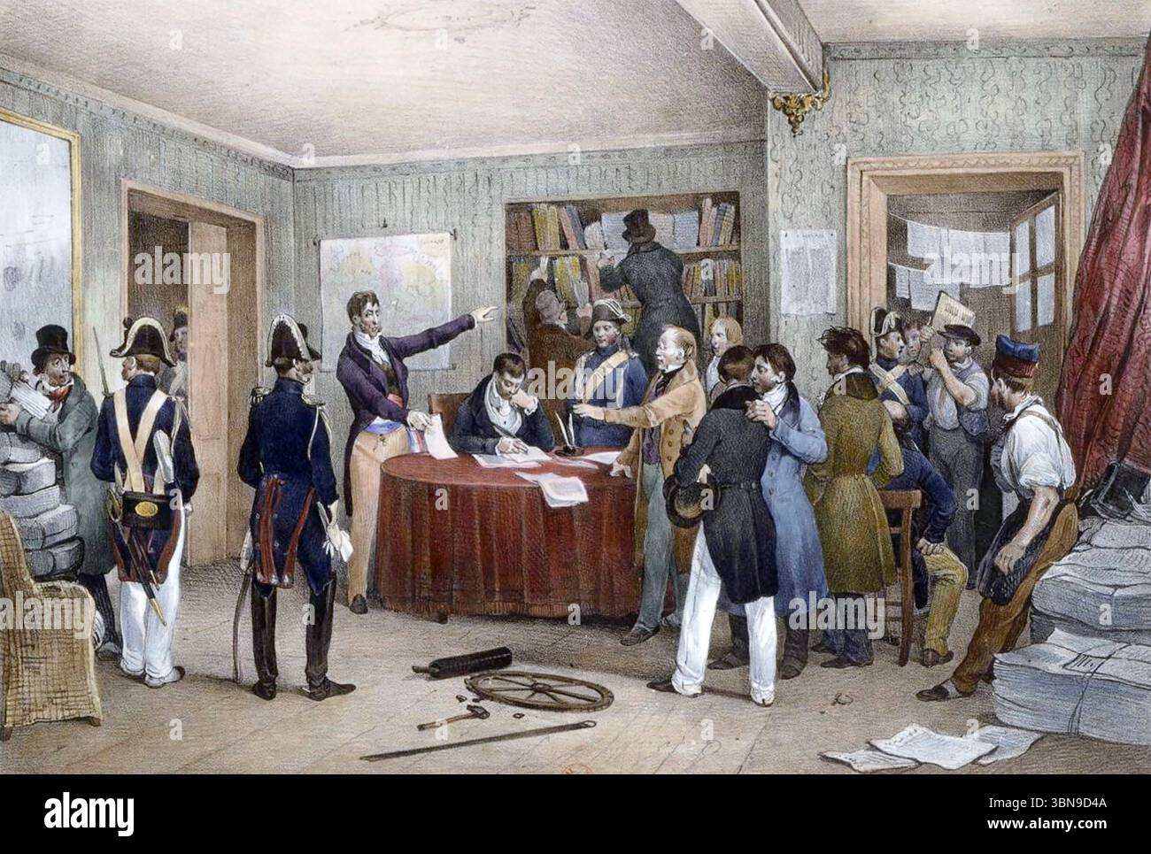 FRENCH REVOLUTION 1830 The seizure of the printing presses of Le ...