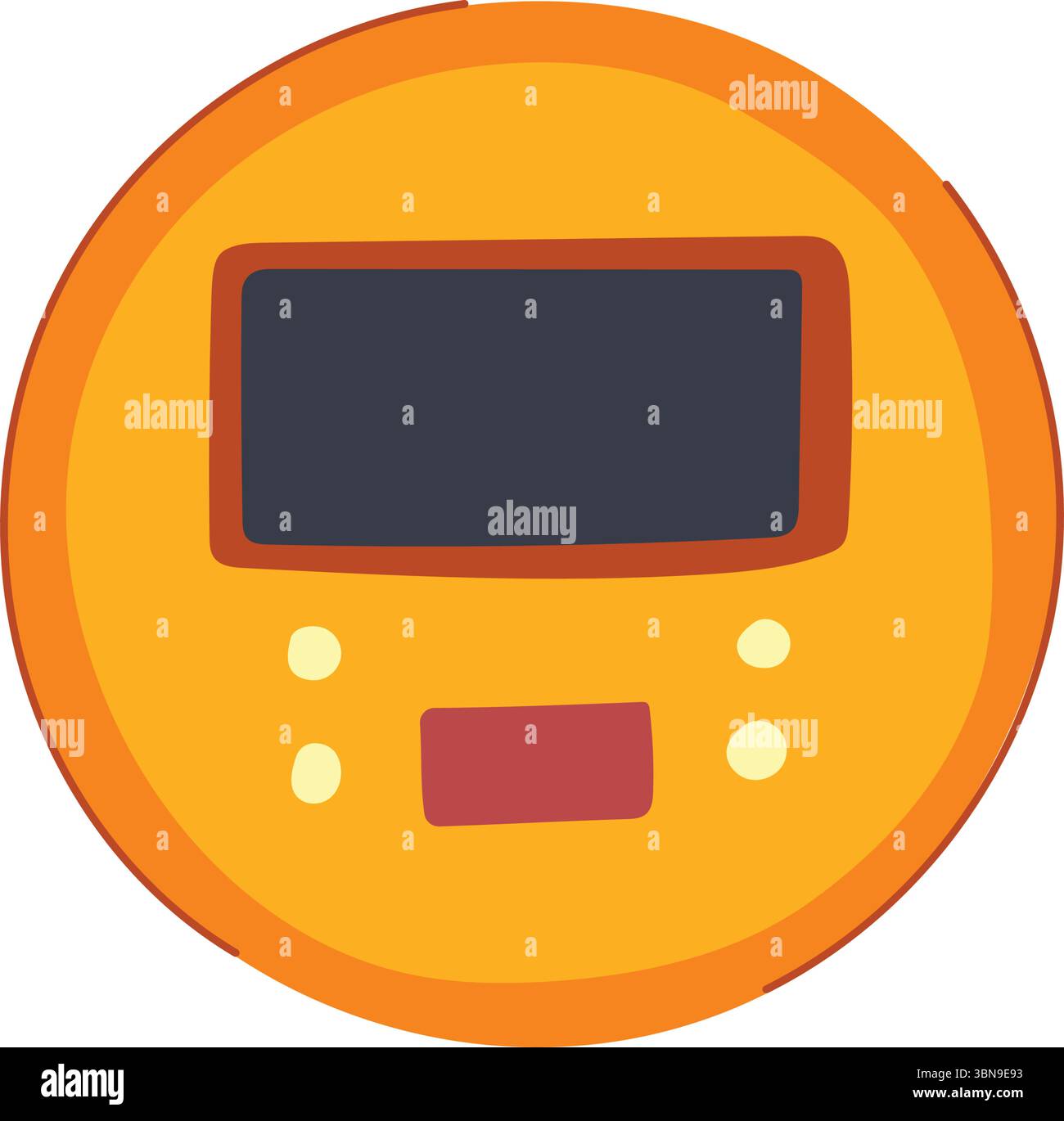 digital shower timer cartoon vector illustration Stock Vector Image ...