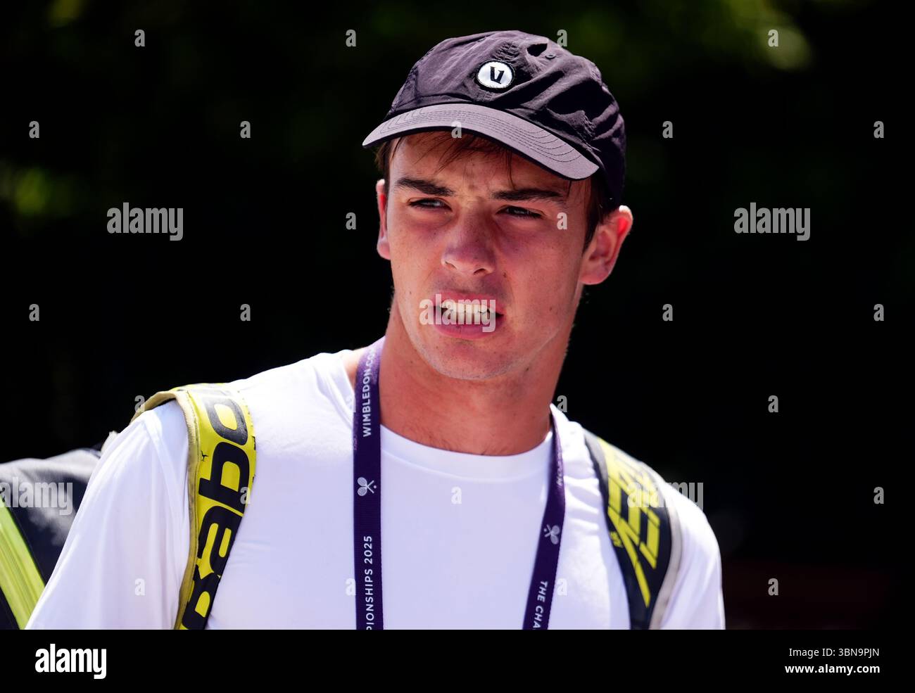 Oliver Tarvet on day two of the 2025 Wimbledon Championships at the All ...