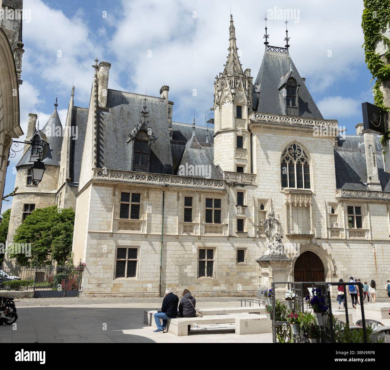 The XVth century Palais Jacques Coeur on the eponymous square in Bourges, France, is a very ...