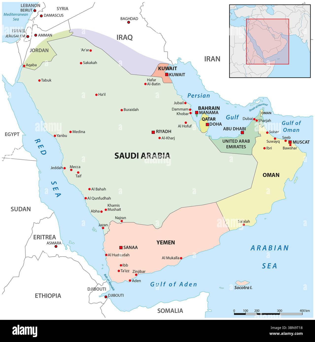 Saudi arabia map vector hi-res stock photography and images - Alamy