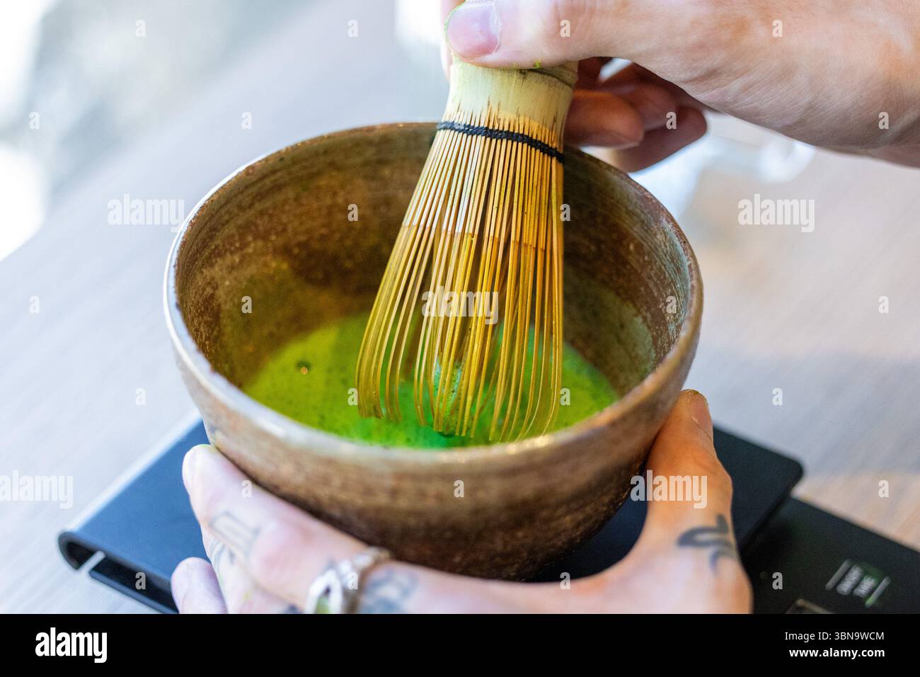 Oslo 20250630. Illustrative images of matcha. Photo: Amanda Pedersen ...