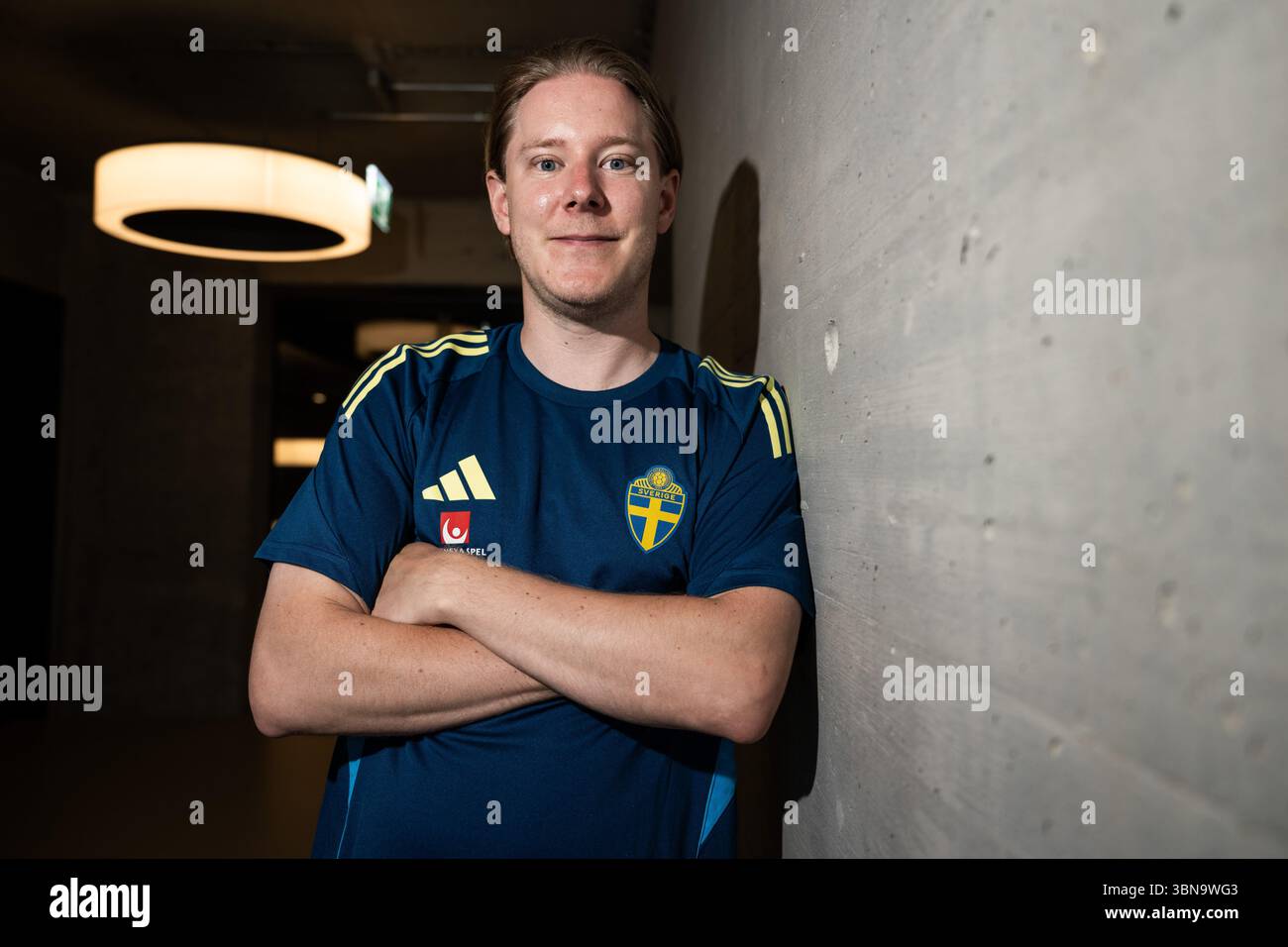 Cham, Switzerland. 01st July, 2025. 250701 Press officer Fredrik Madestam of the Swedish women's ...