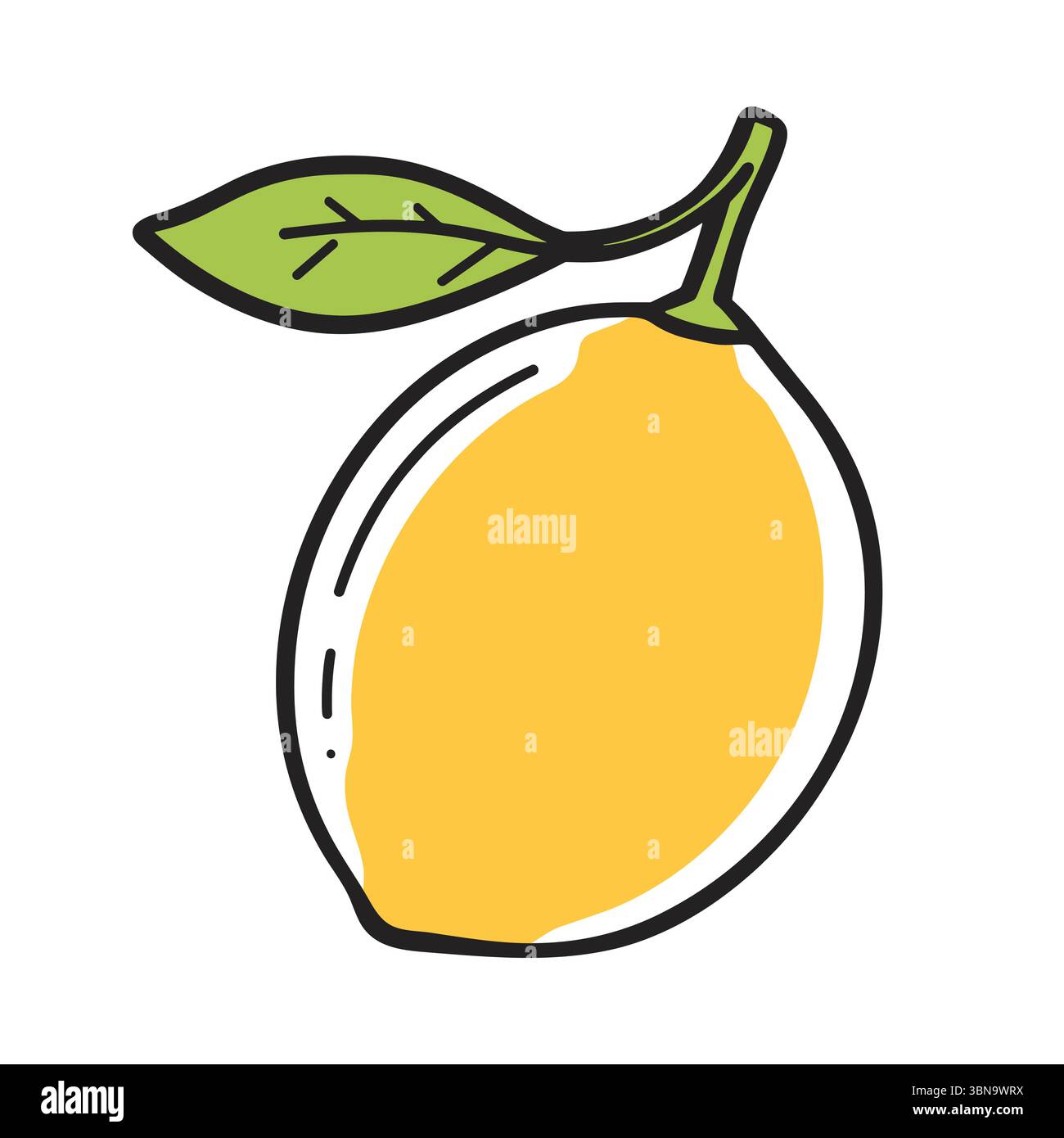 Doodle fruit fresh hand Stock Vector Images - Alamy