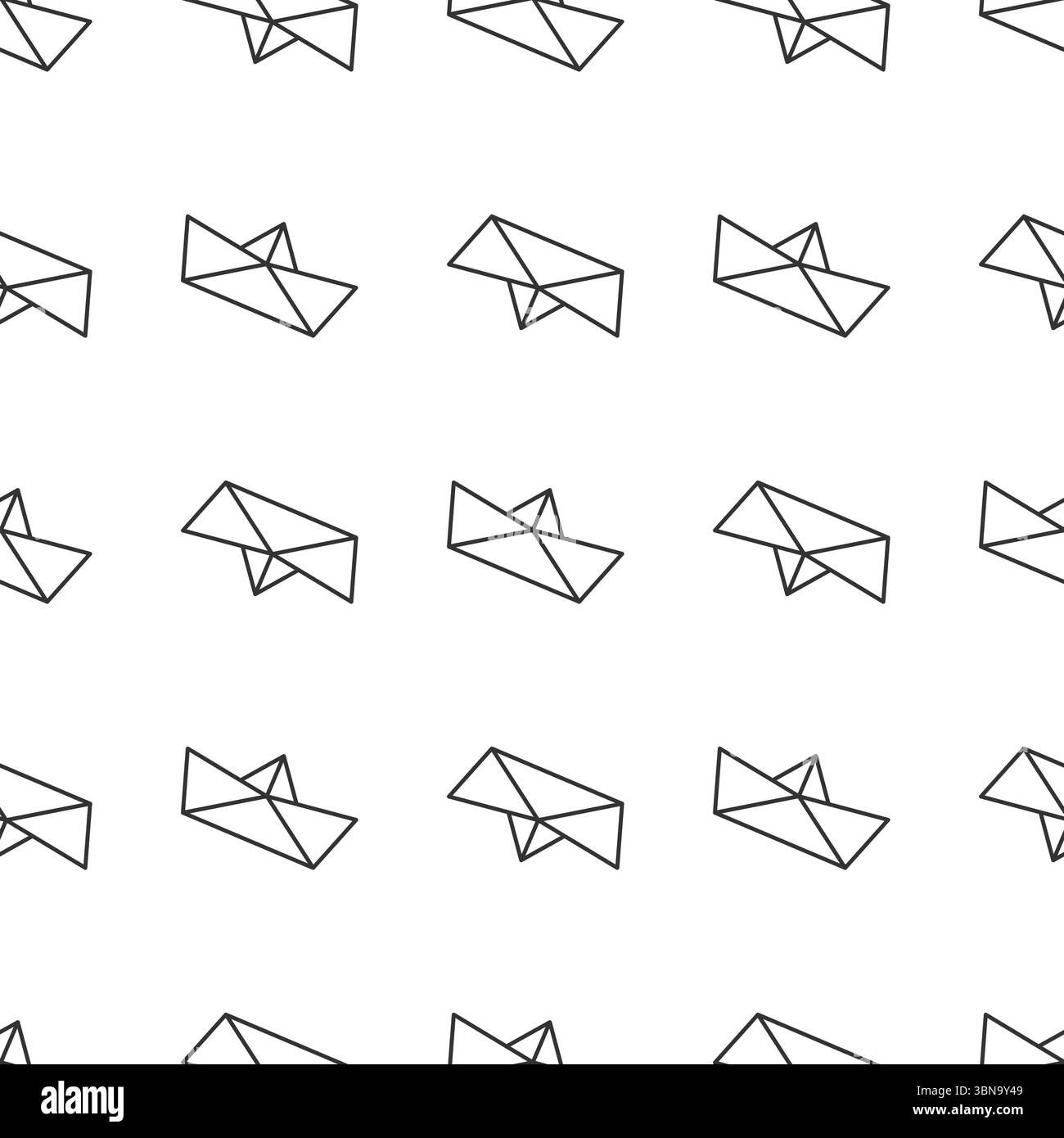 Vector illustration paper boat Black and White Stock Photos & Images ...