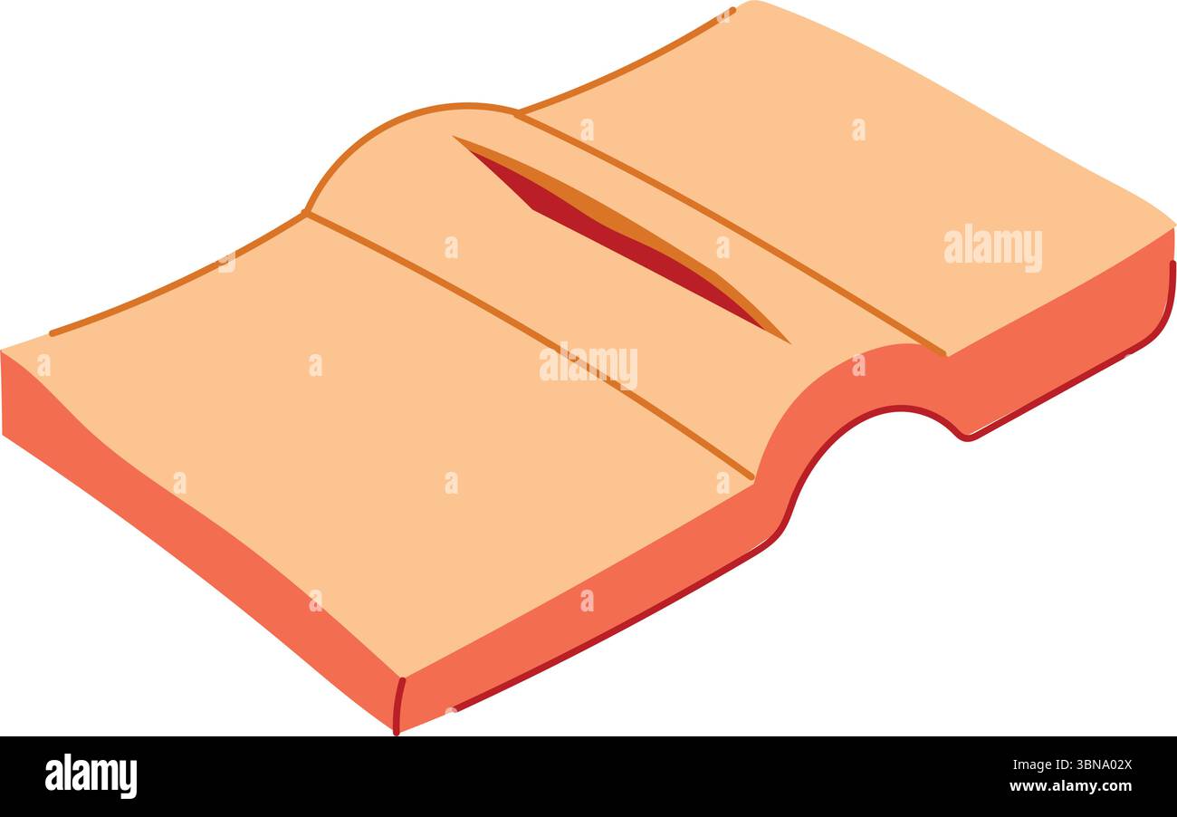 stitching suture practice pad cartoon vector illustration Stock Vector ...