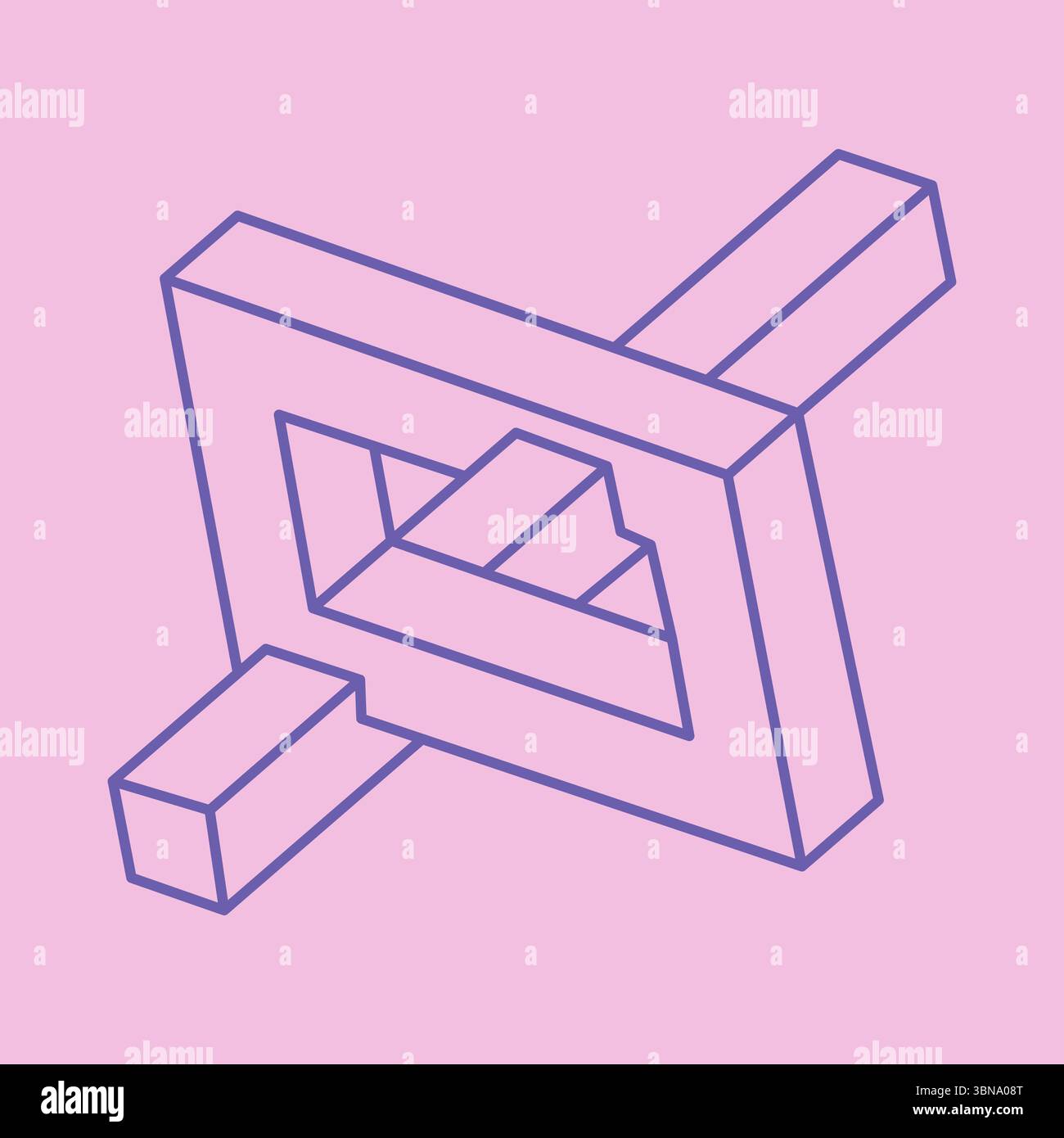 Paradox geometry. Optical illusion objects. Sacred geometric figures ...