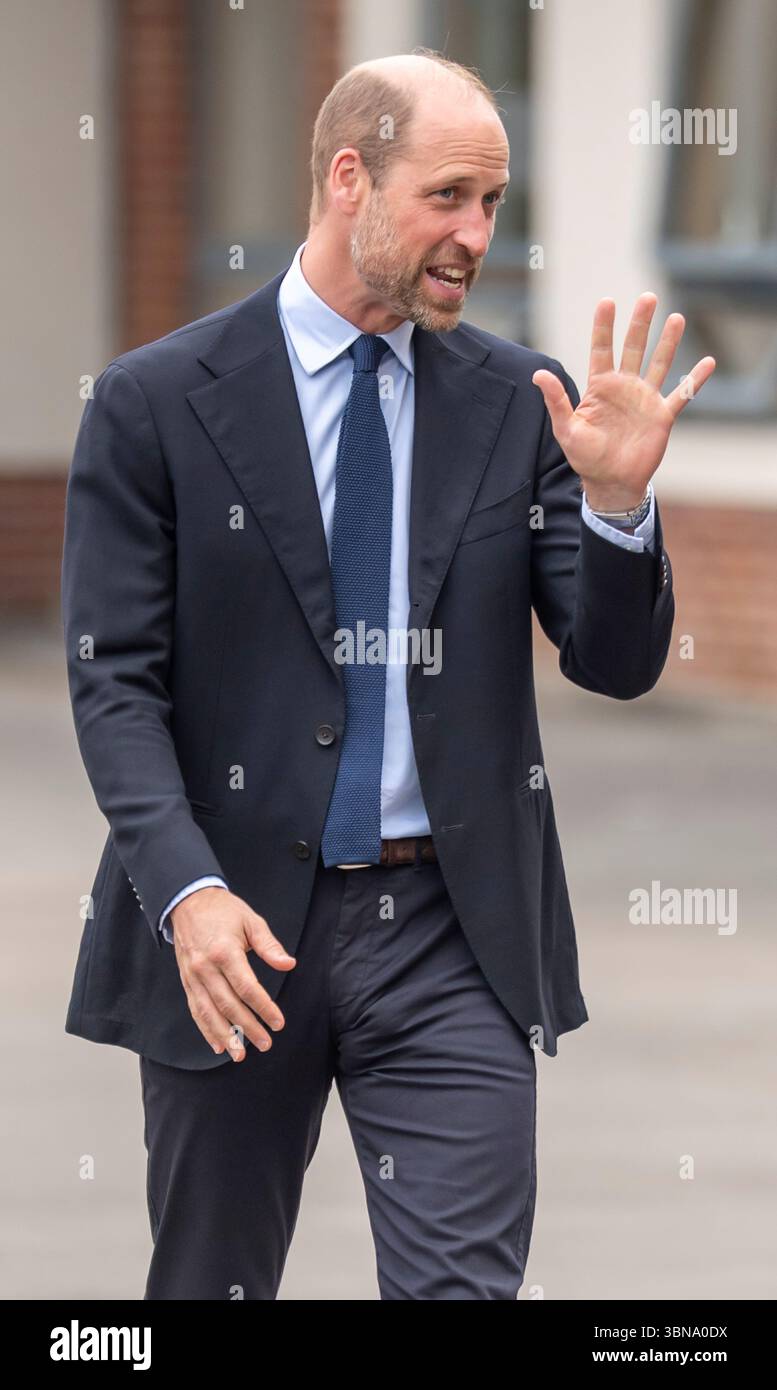 The Prince of Wales visits Meadowhead Secondary School in Sheffield, as ...
