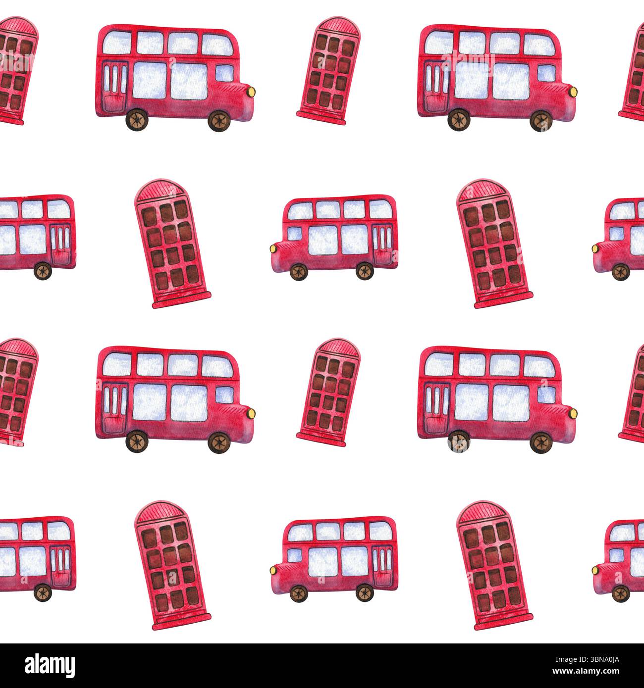 Seamless pattern. Festive collection of hand-painted watercolor ...