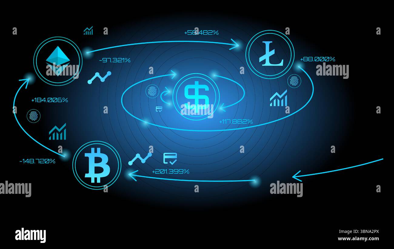 Blockchain interface Stock Vector Images - Alamy