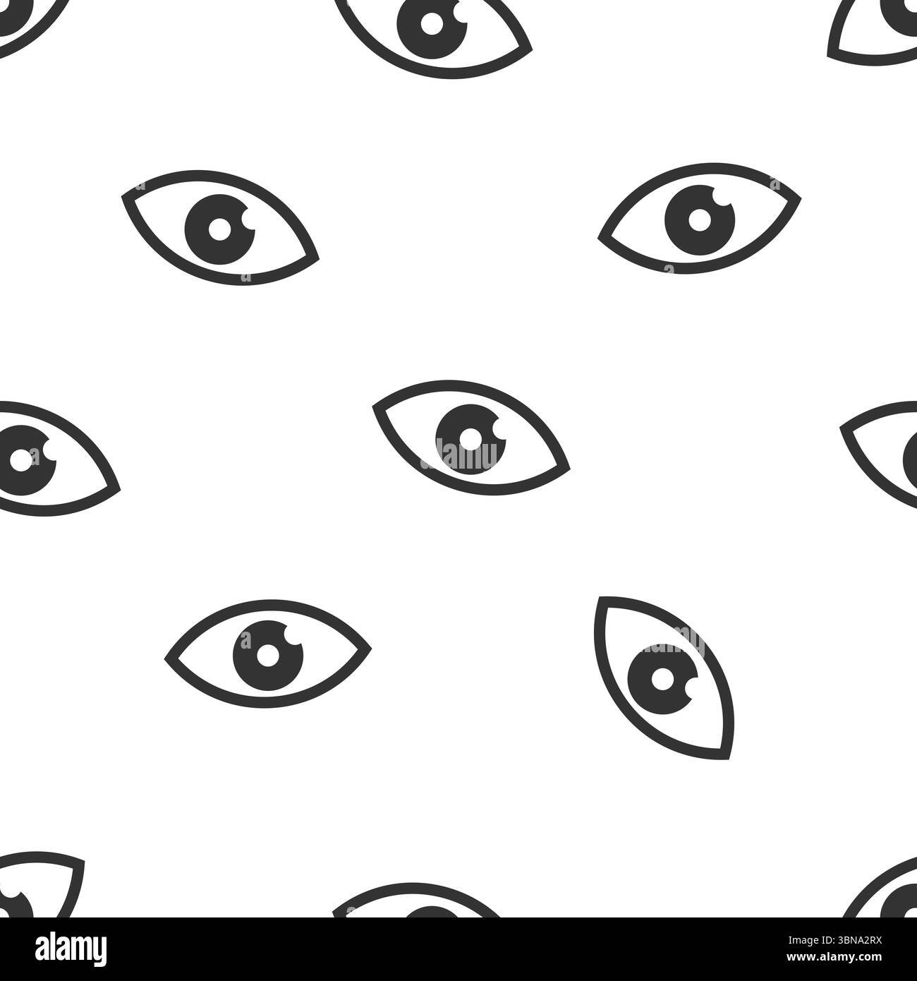 Simple seamless background eye Black and White Stock Photos & Images ...