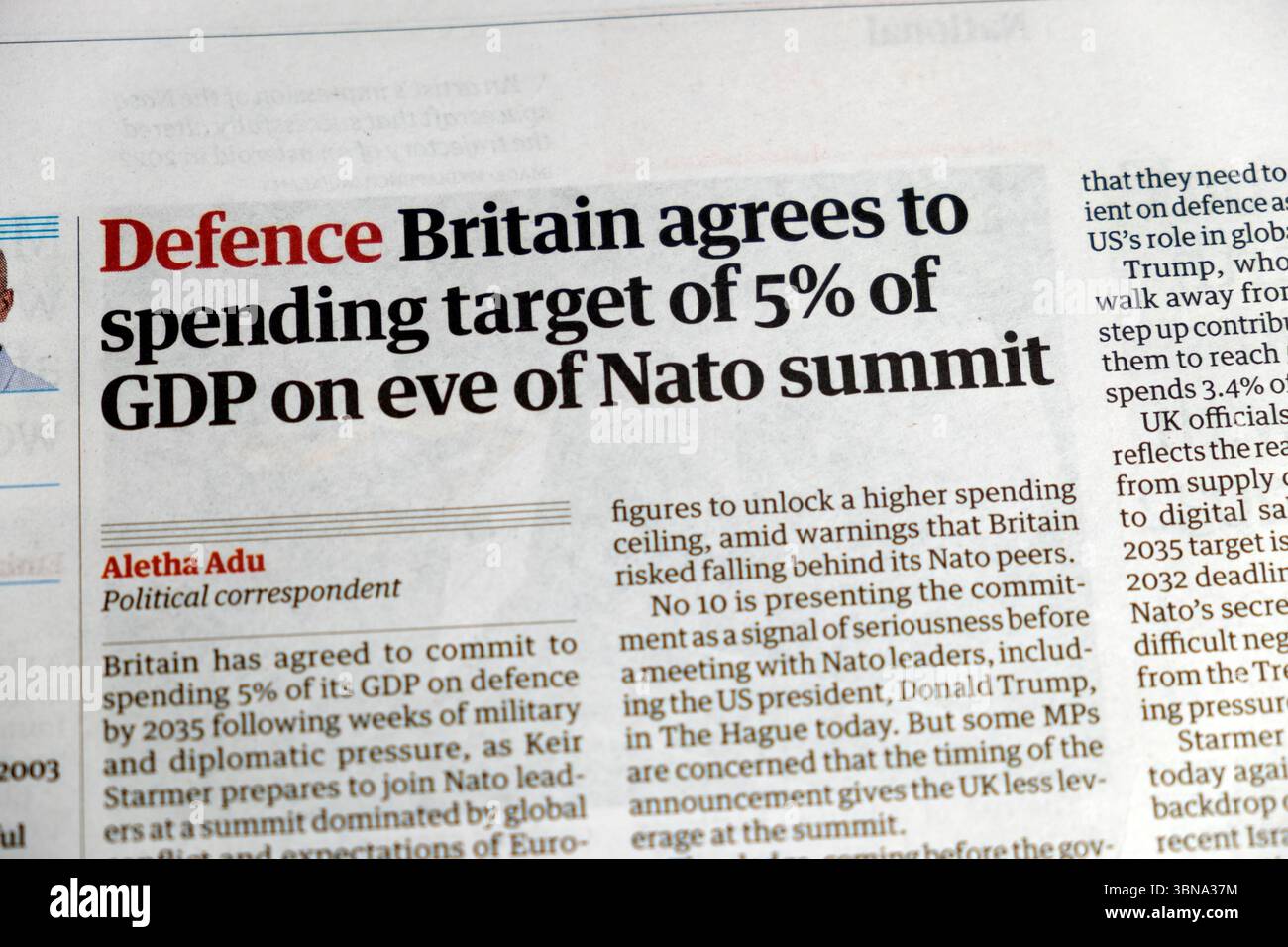 Nato summit 2025 hi-res stock photography and images - Alamy