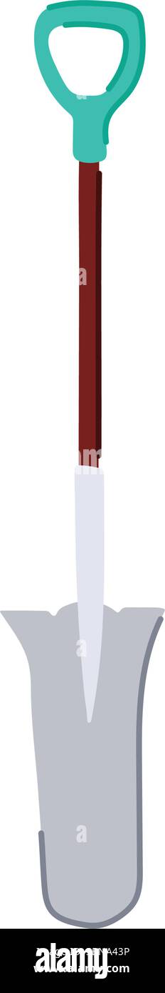 dig tree planting shovel cartoon vector illustration Stock Vector Image ...