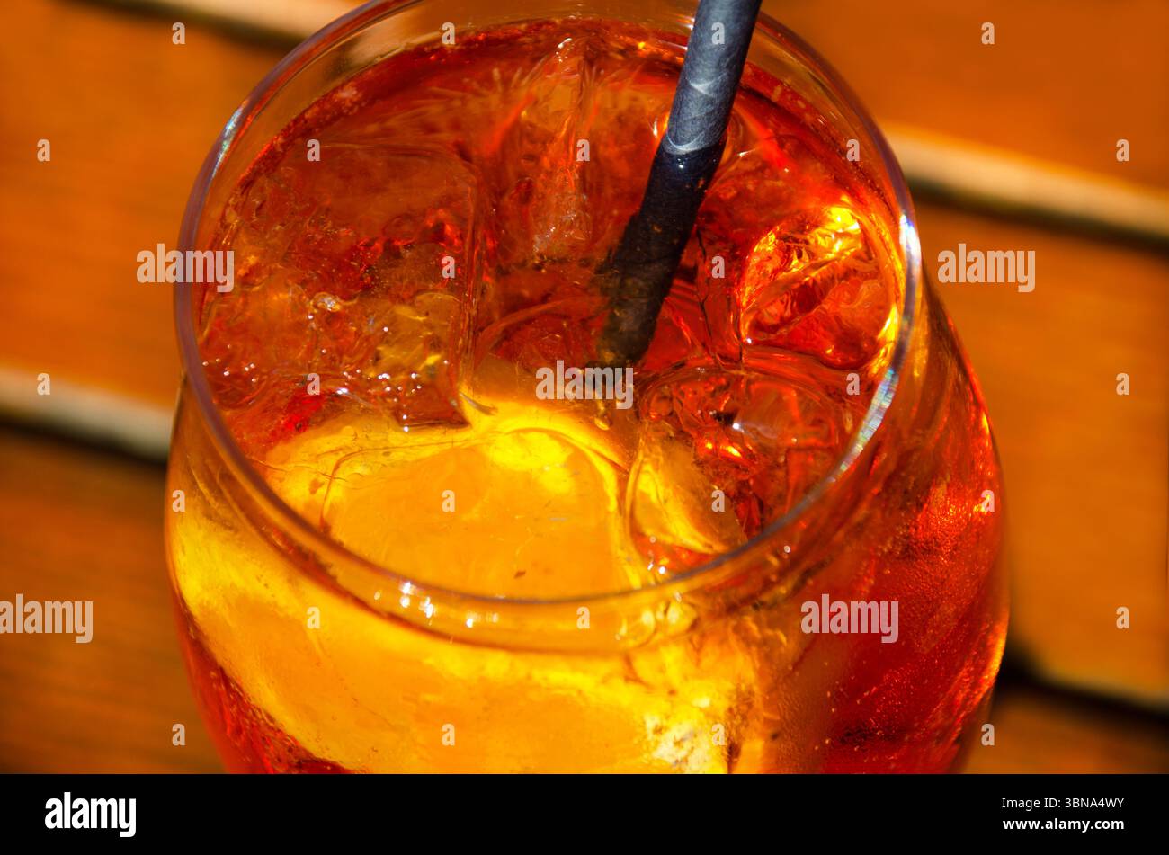 Close up aperol spritz garnished hi-res stock photography and images ...