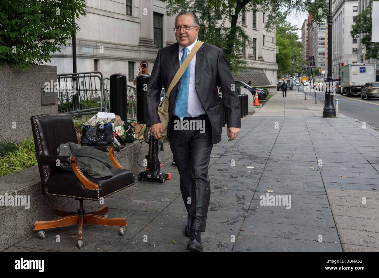 Marc Agnifilo, defense attorney for Sean Combs, arrives at court on ...