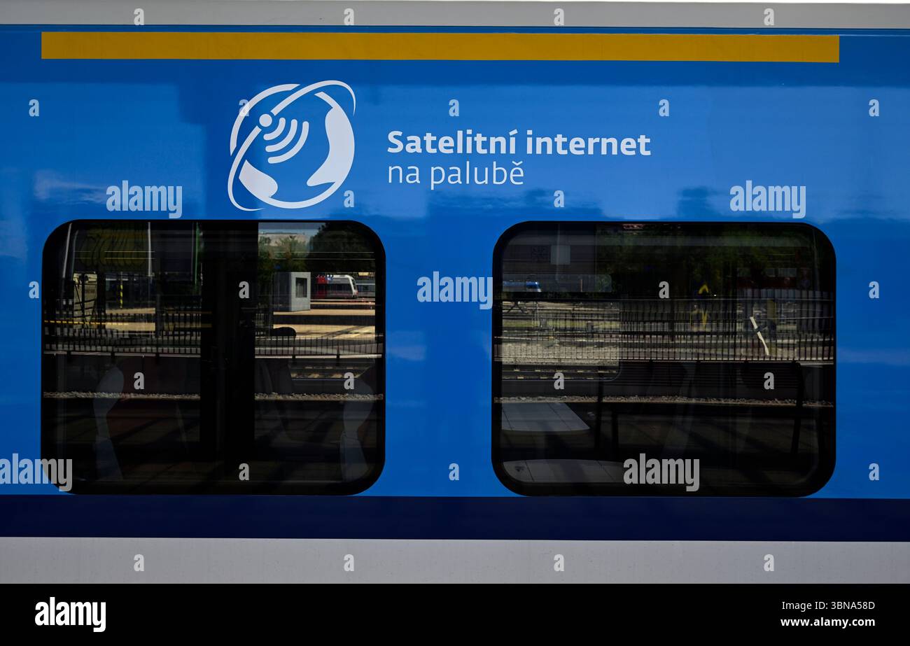 Prague, Czech Republic. 01st July, 2025. Rail carrier Ceske drahy ...