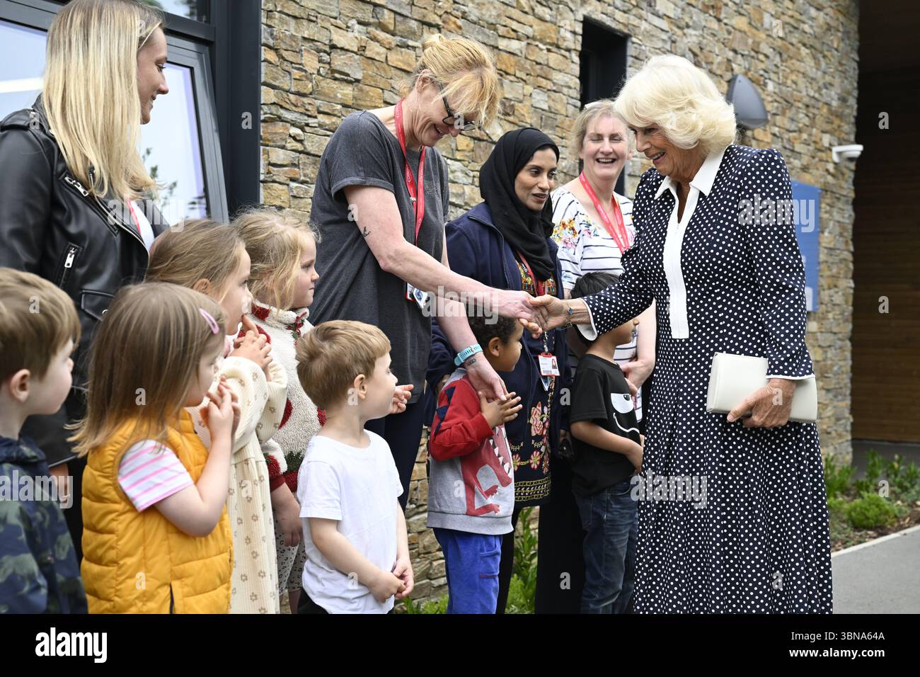 Queen Camilla leaves after opening Ratho Library in Newbridge ...