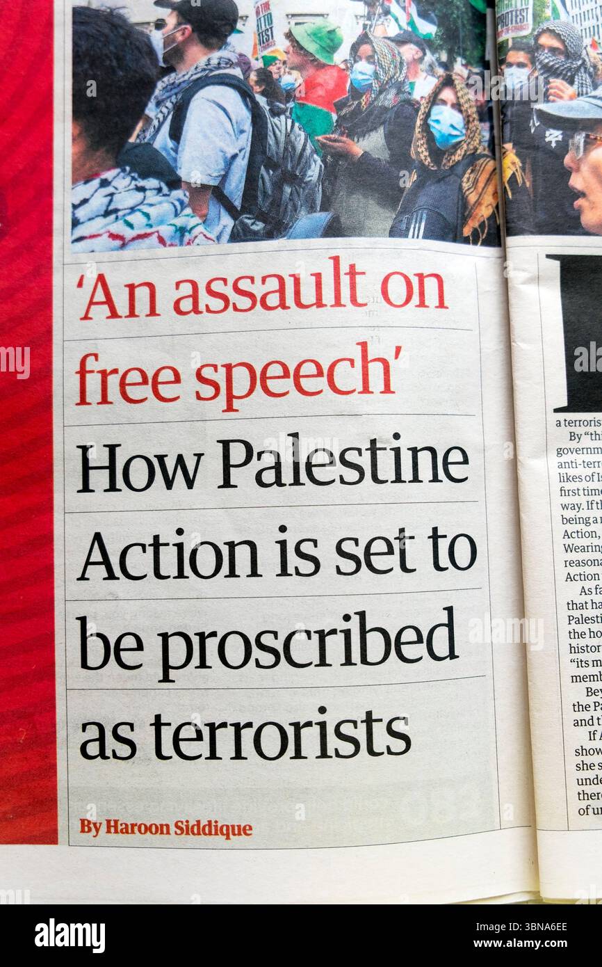 'An assault on free speech' How Palestine Action is set to be ...