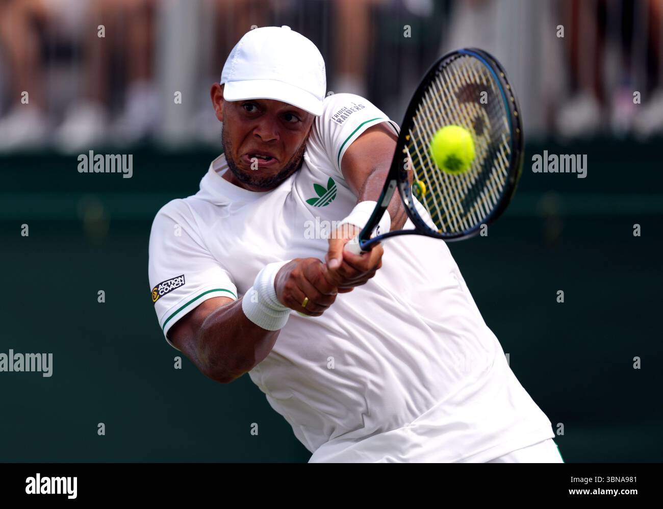 Jay Clarke during his match against Daniel Evans on day two of the 2025 ...